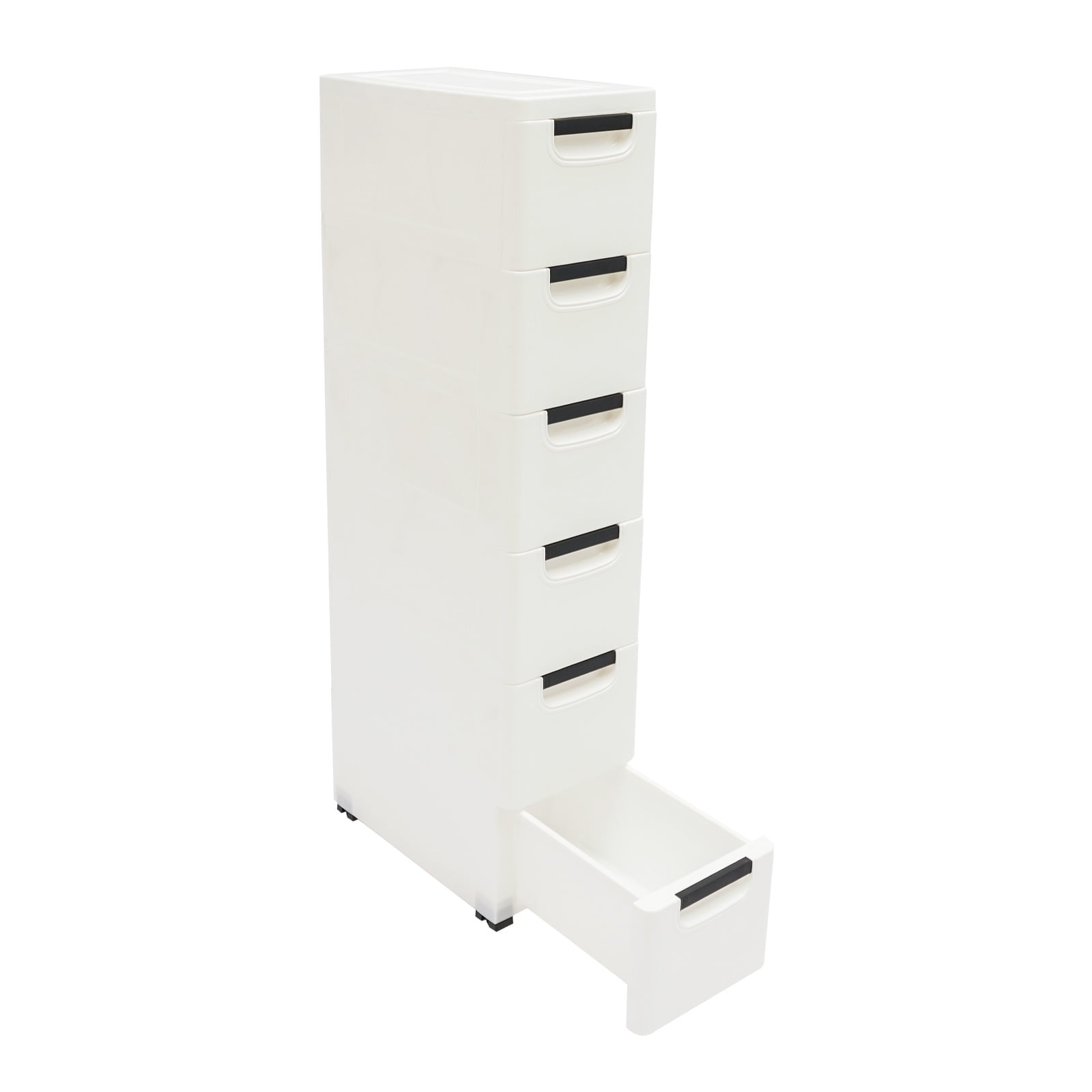 Dwellnix Durable 6-Drawer Storage Cabinet, Slim Plastic Organizer for ...