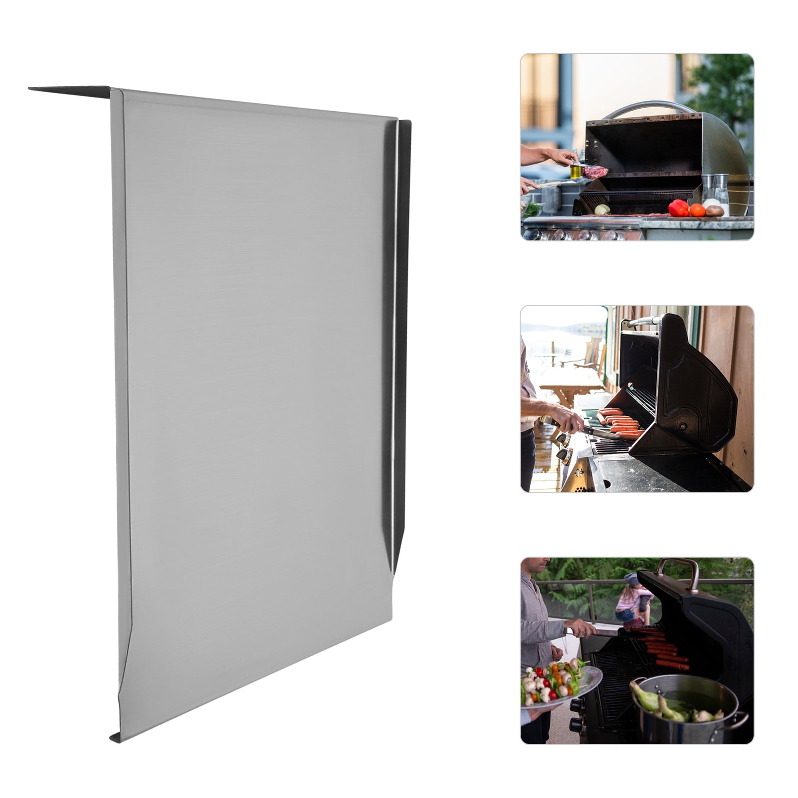 Dwellnix Durable Drip Pan Heat Baffle and Grease Drip Tray Liners Kit ...