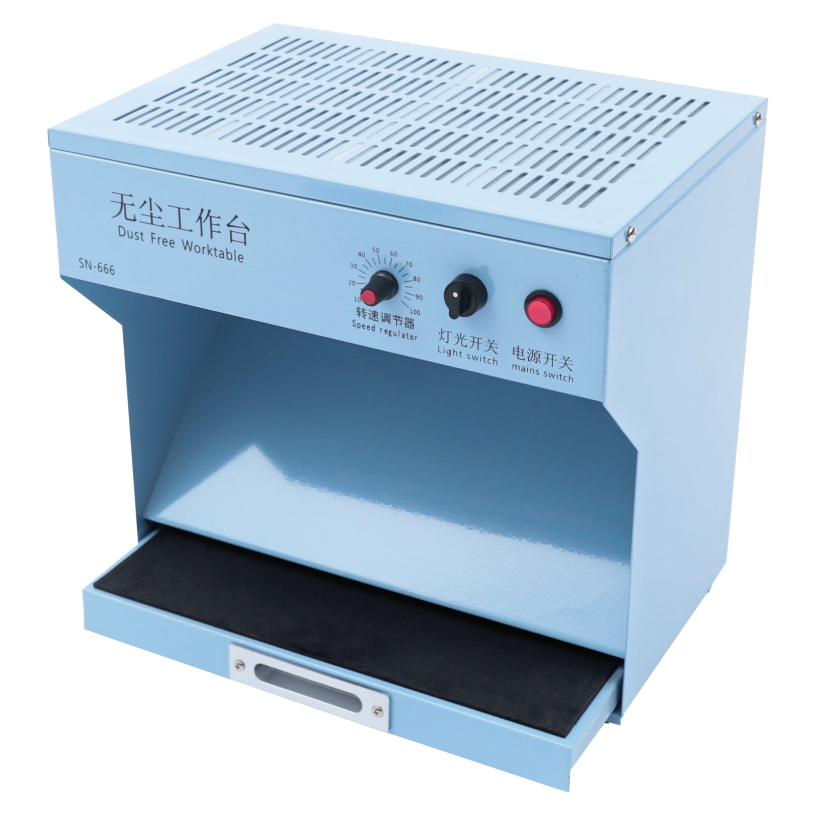 Dwellnix Durable Workbench with Negative Ion Filter, Dual Lamp Modes ...