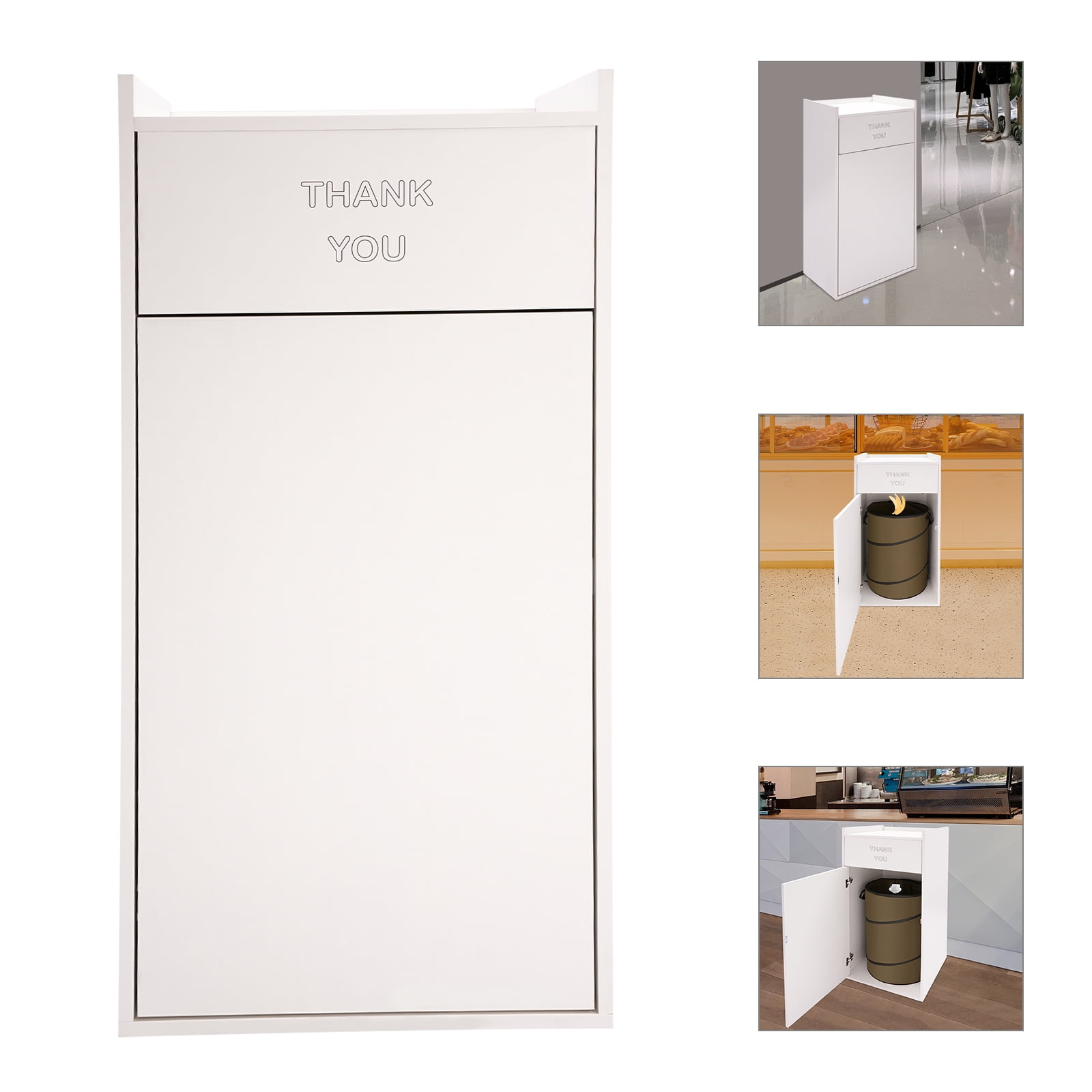 Dwellnix Eco-Friendly Trash Can with Swing Lid, 27.24 Quart Capacity ...