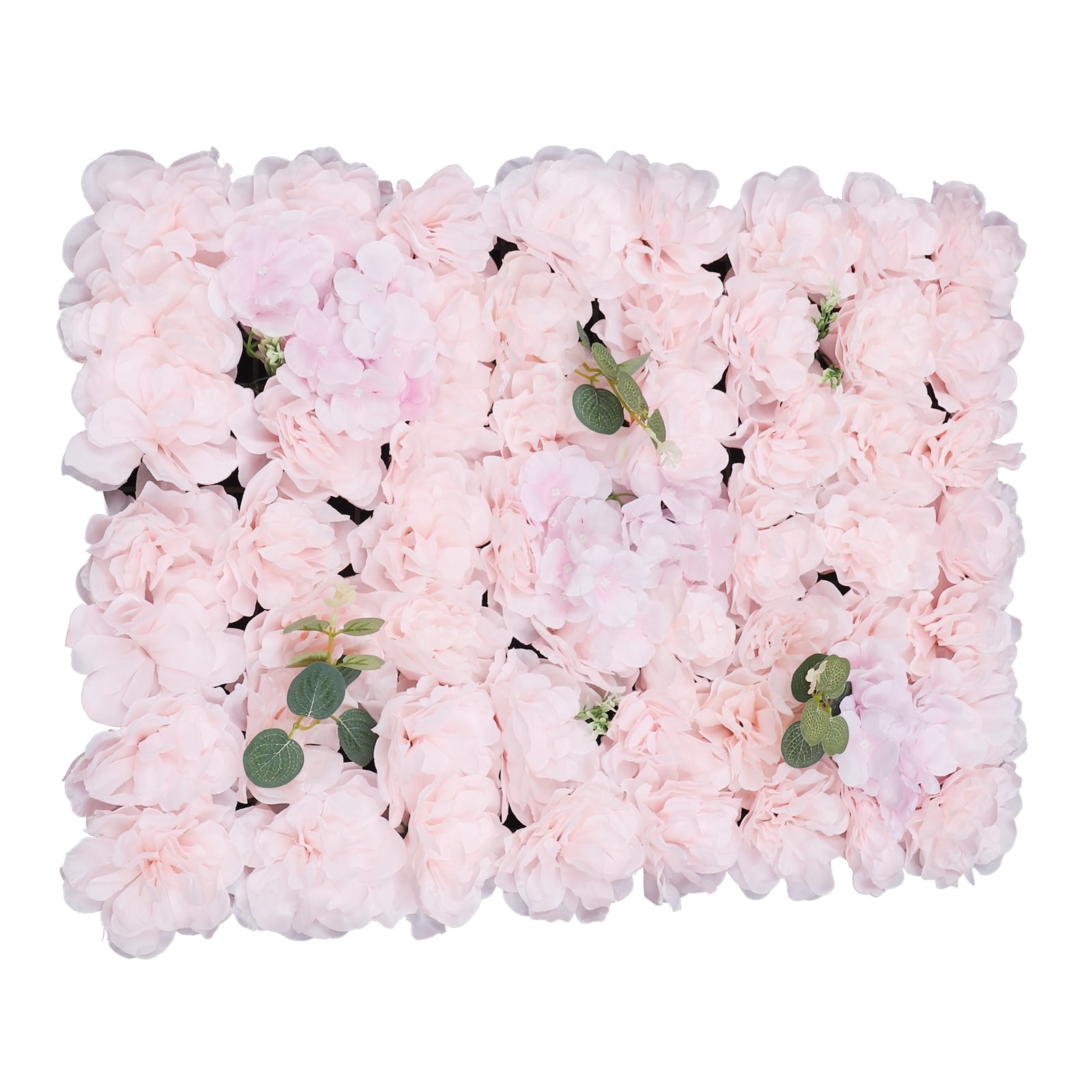 Dwellnix Faux Flower Wall Panel, 6 Silk Panels for Wedding & Event ...