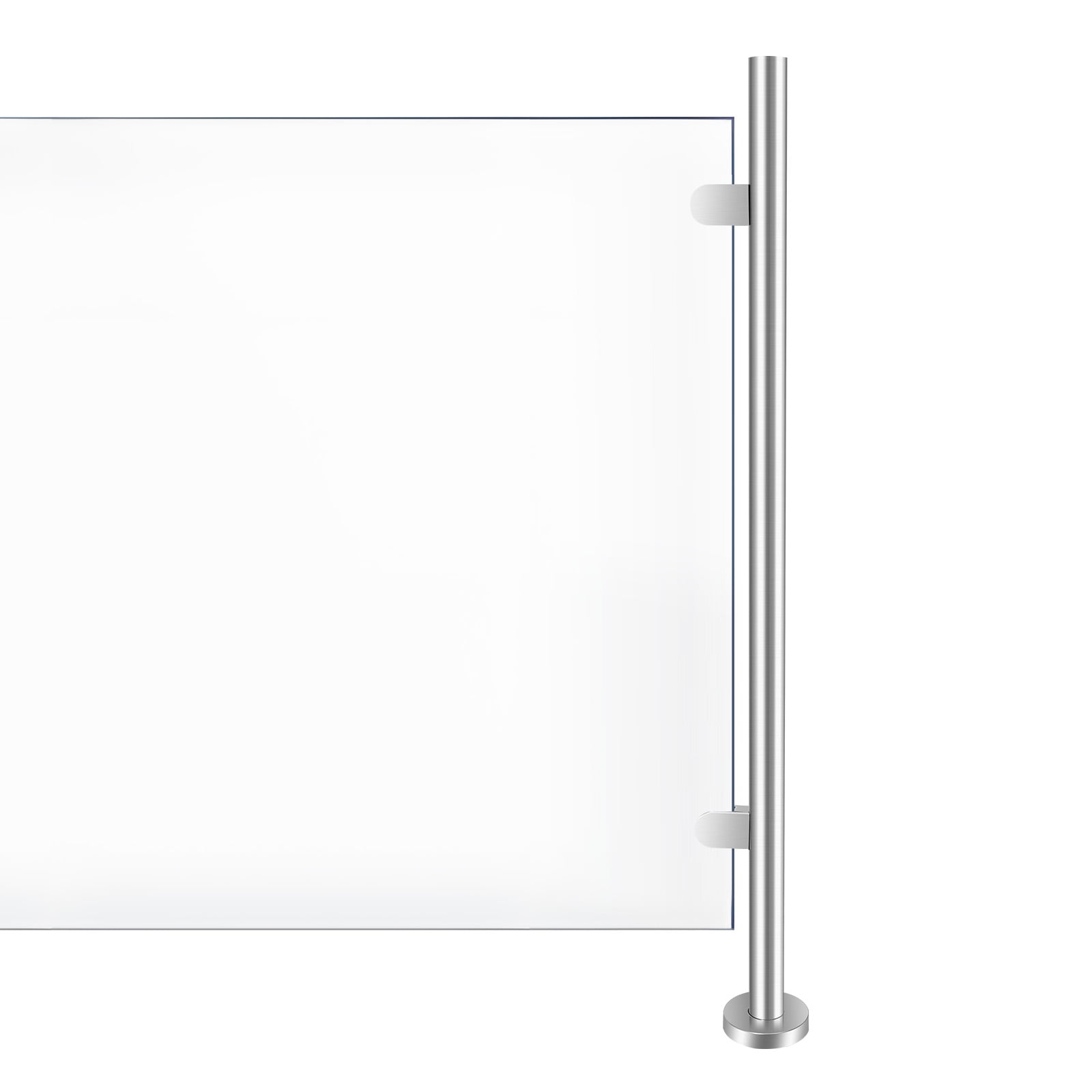 Dwellnix Glass Railing Post Glass Balustrade End Post Railing Fence ...