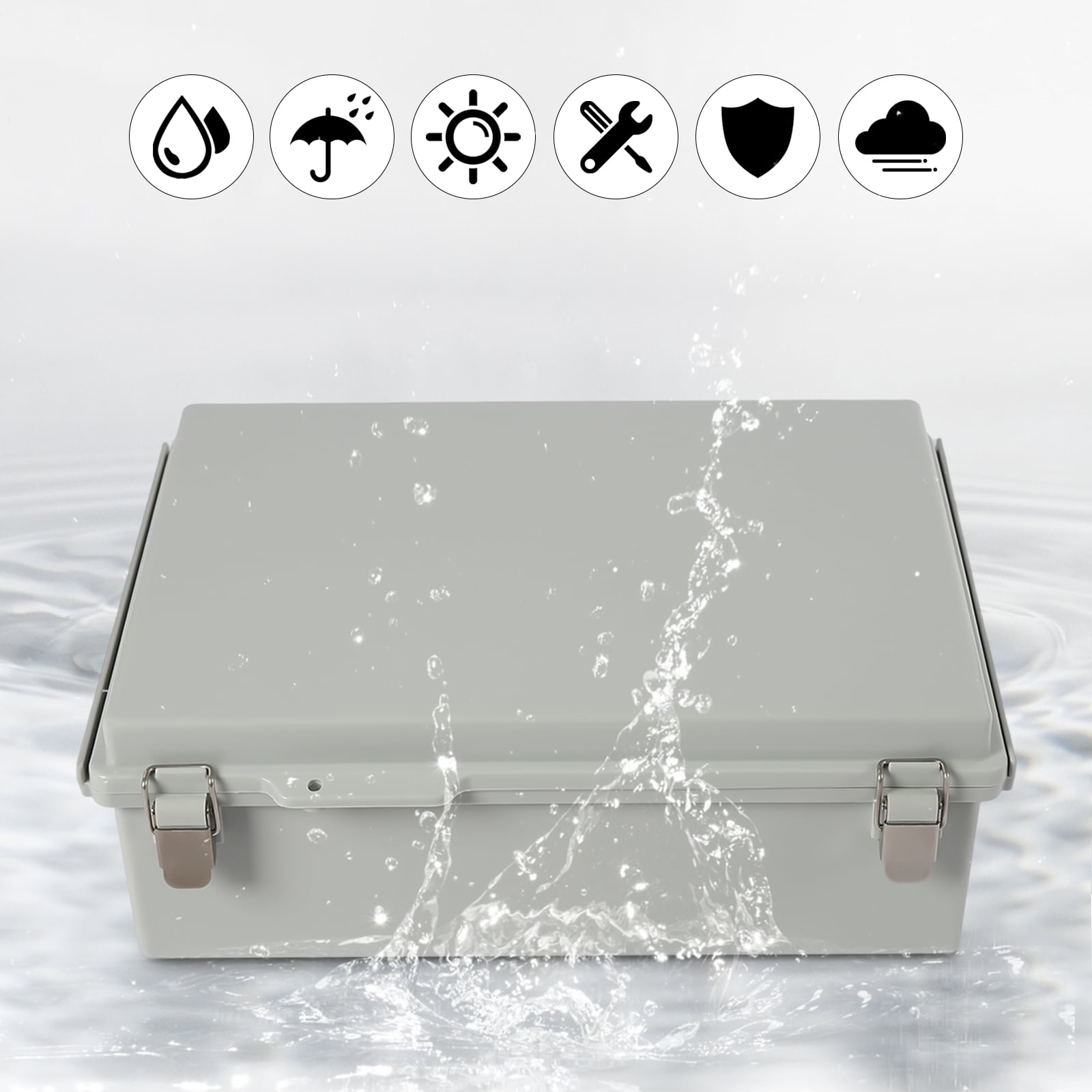 Dwellnix IP67 Rated Outdoor Junction Box with Cable Glands & Wall Mount ...