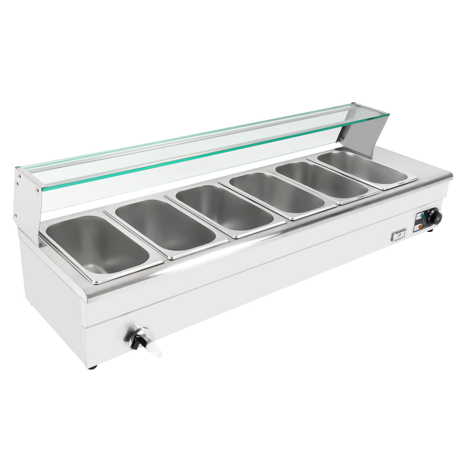 Dwellnix Large Capacity Electric Food Warmer Steam Table Buffet Bain ...
