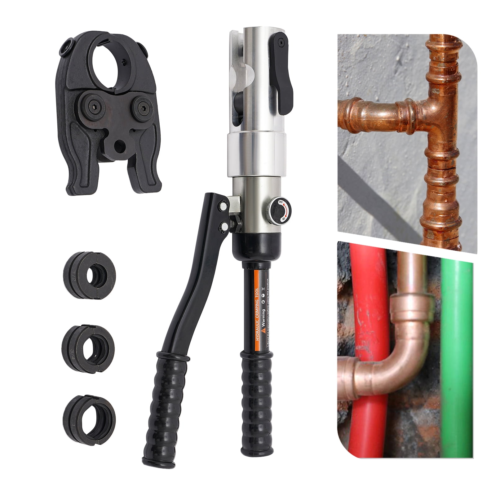 Dwellnix PEX Tube Pipe Press Crimping Tool Pipe Crimper Hydraulic ...