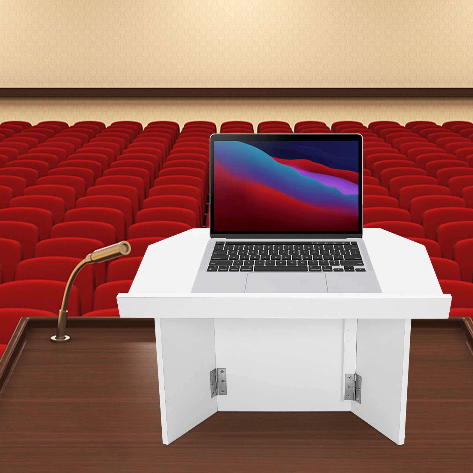 Dwellnix Portable Foldable Podium, Adjustable Desktop Lectern, Compact ...