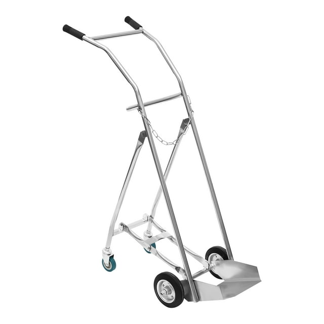 Dwellnix Portable Oxygen Tank Cart with Wheels Stainless Steel Heavy ...
