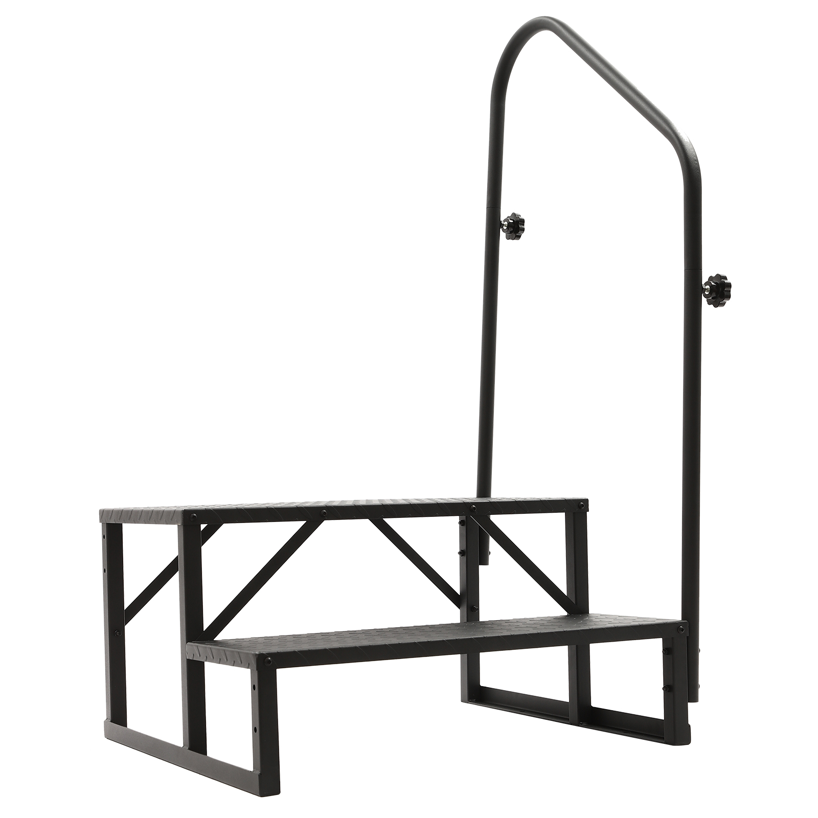 Dwellnix RV Stairs Handrails Ladder, Durable Steel Frame, 450 lbs ...