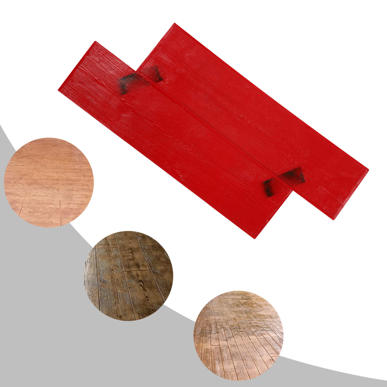 Dwellnix Red 30x72cm Concrete Stamp Mat Manual Concrete Texture Skin ...