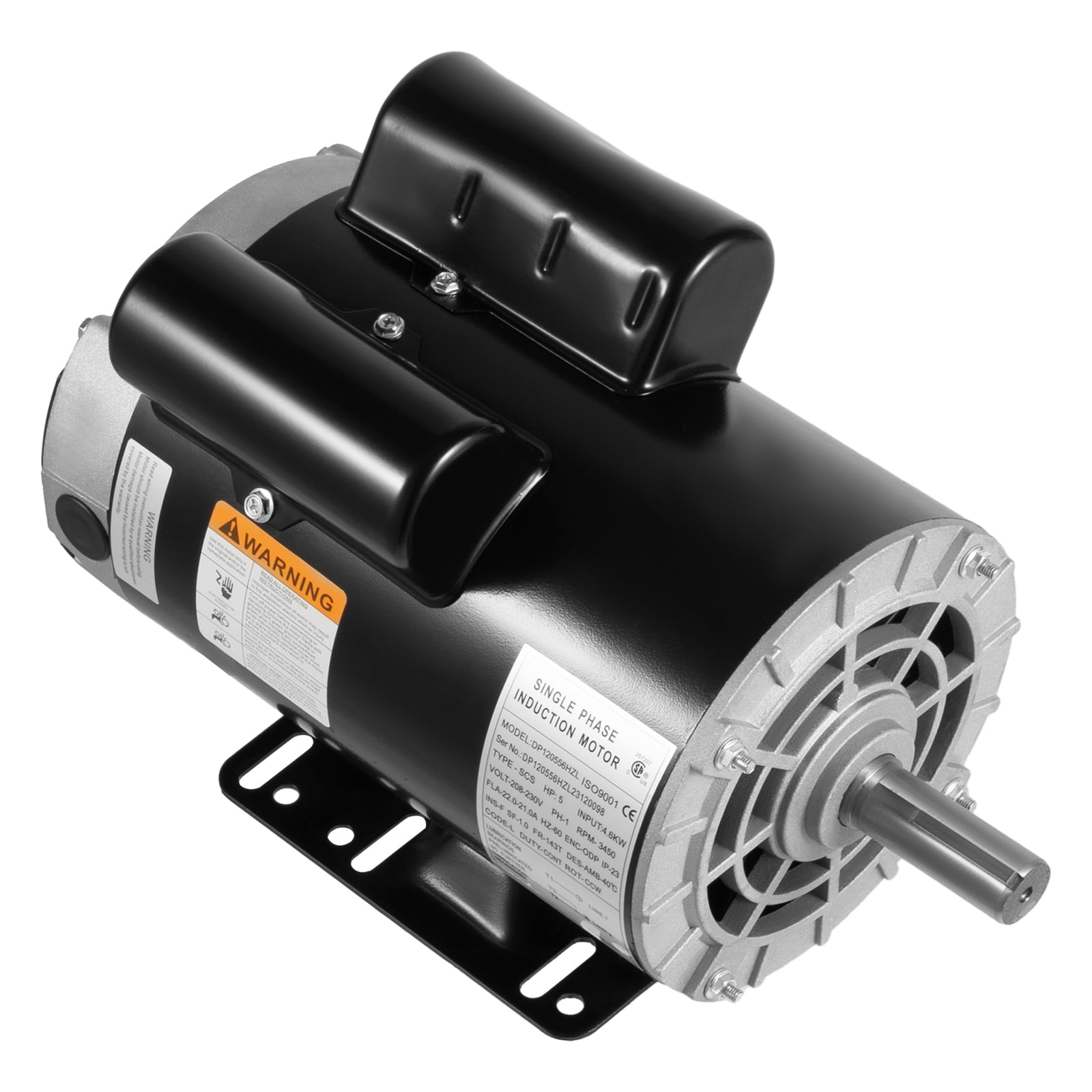 Dwellnix Shaft Air Compressor Duty Electric Motor 3450 RPM Single Phase ...