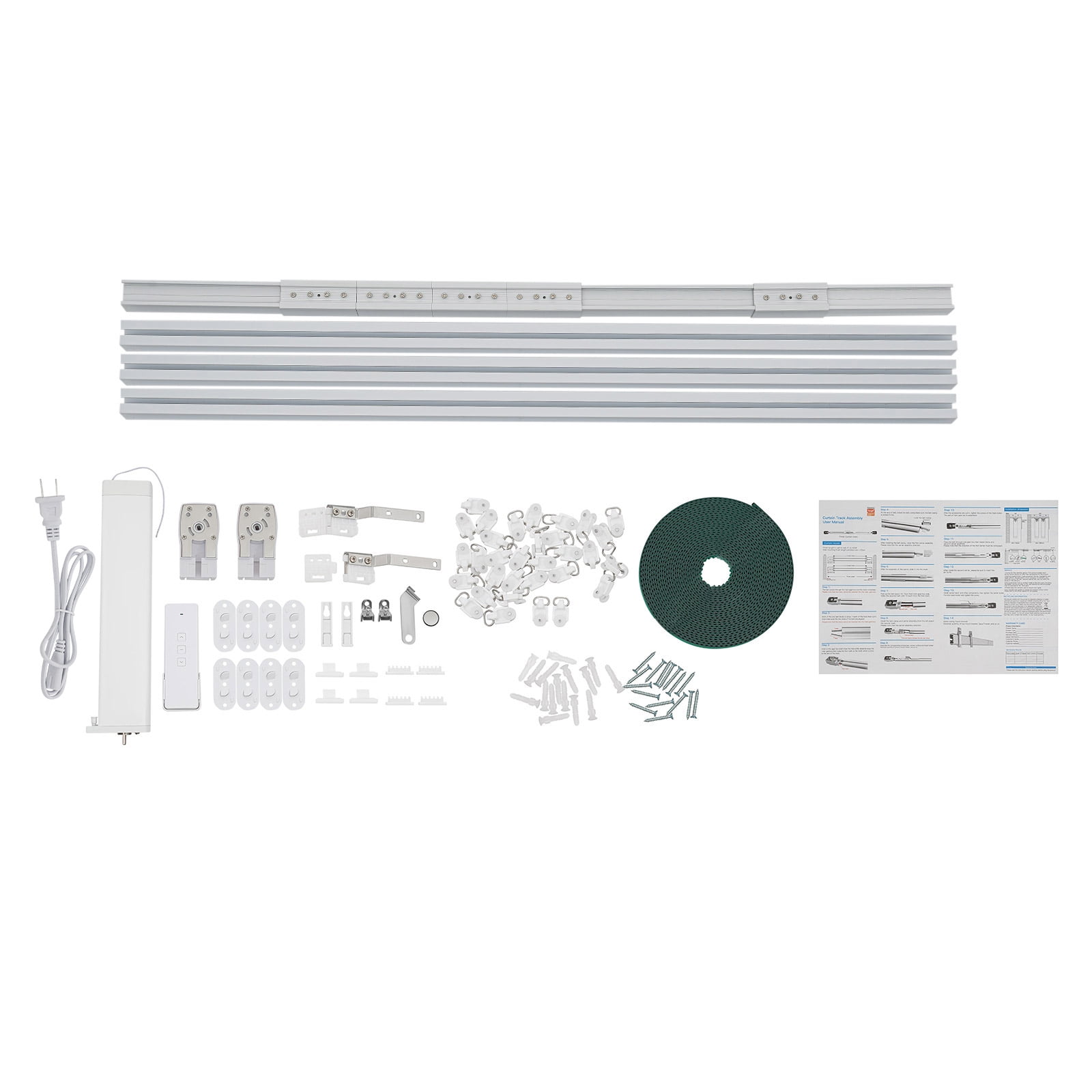 Dwellnix Smart Motorized Curtain Rail System with Voice Control, Remote ...