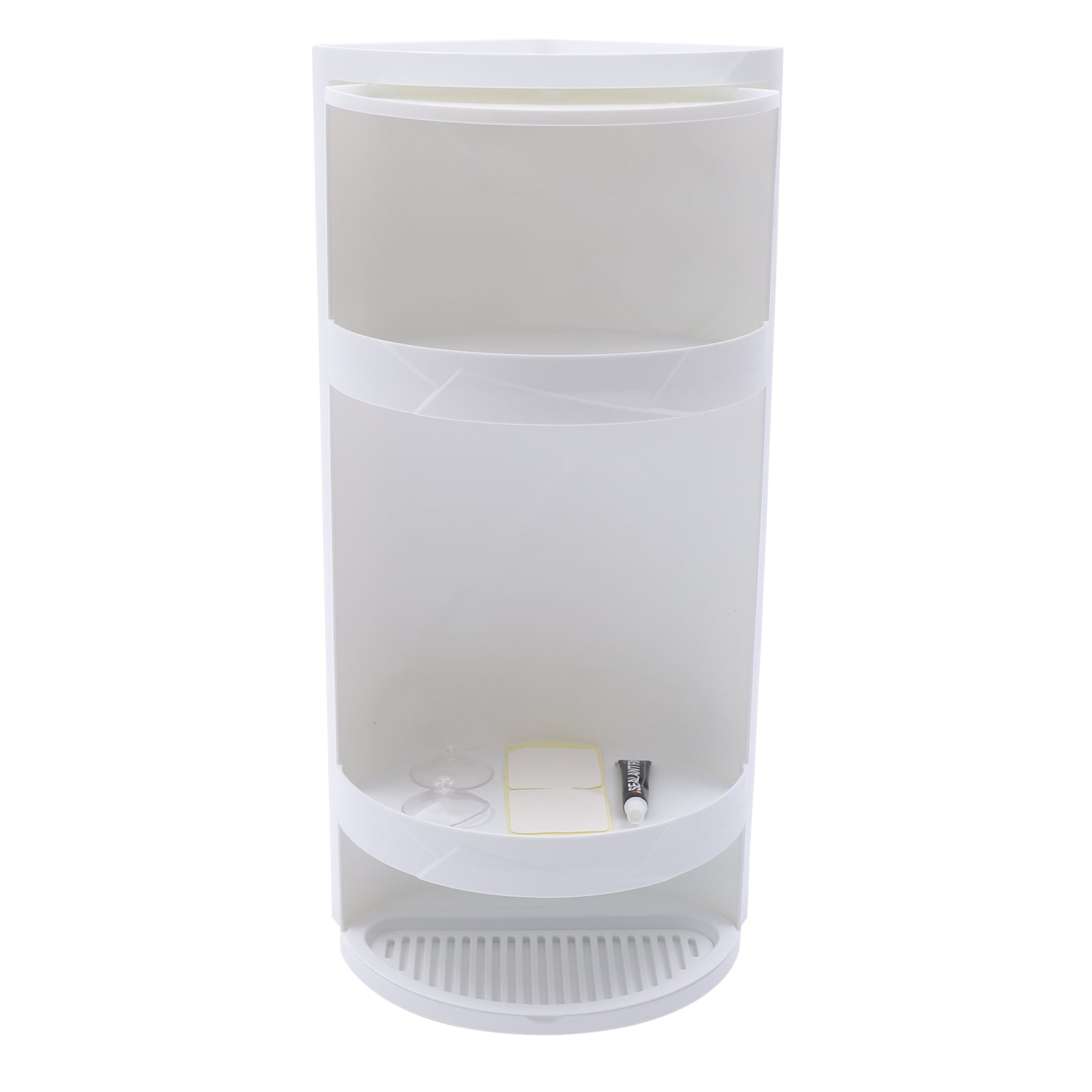 Dwellnix Space-Saving Spice Rack with Elevated Shelves, 360° Rotating ...