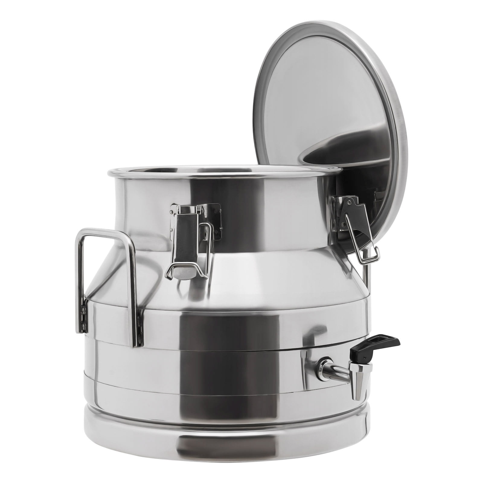 Dwellnix Stainless Steel 12L Milk Can Anti Rust Storage Barrel Canister ...