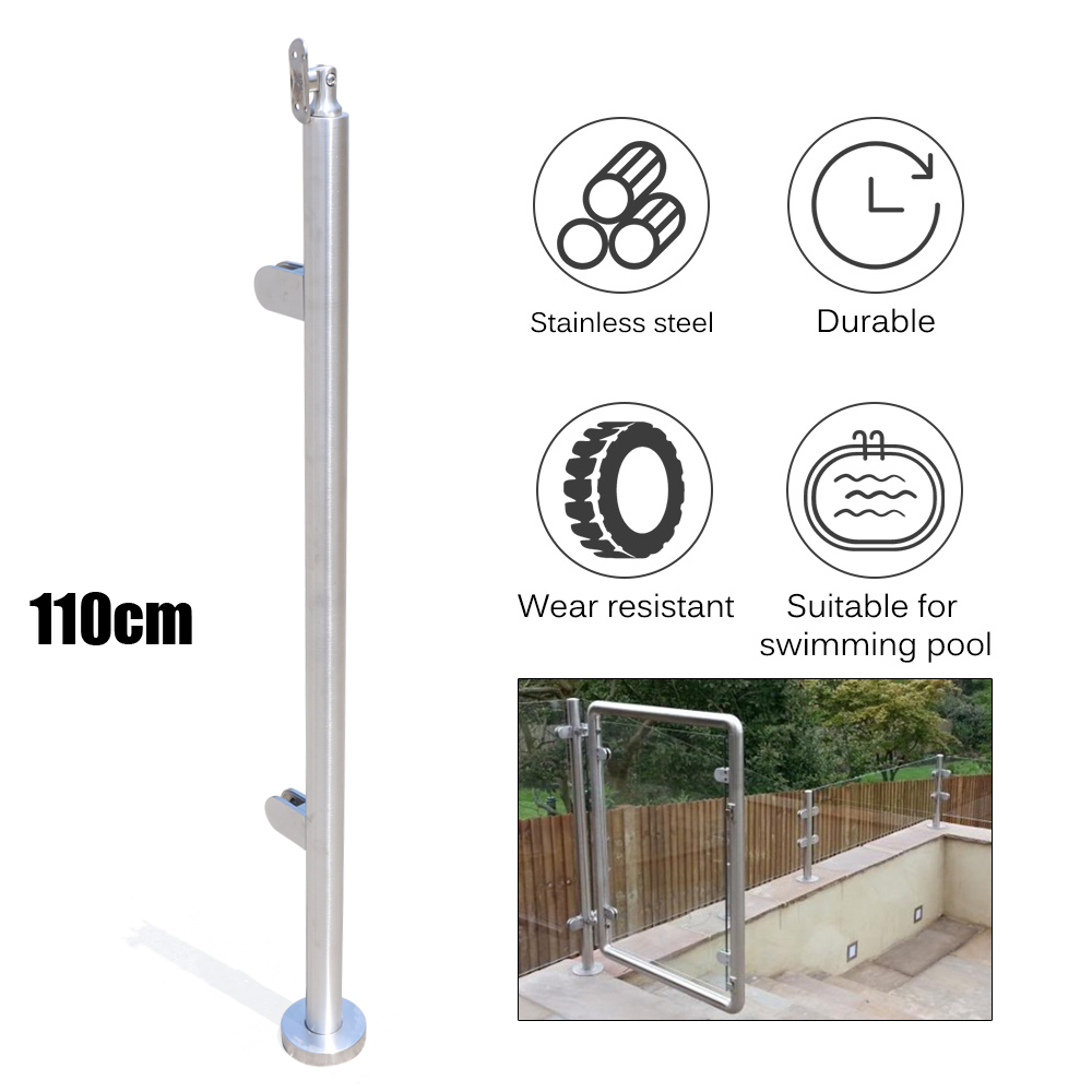 Dwellnix Stainless Steel Platform Balustrade Safety Pole Round Pipe ...