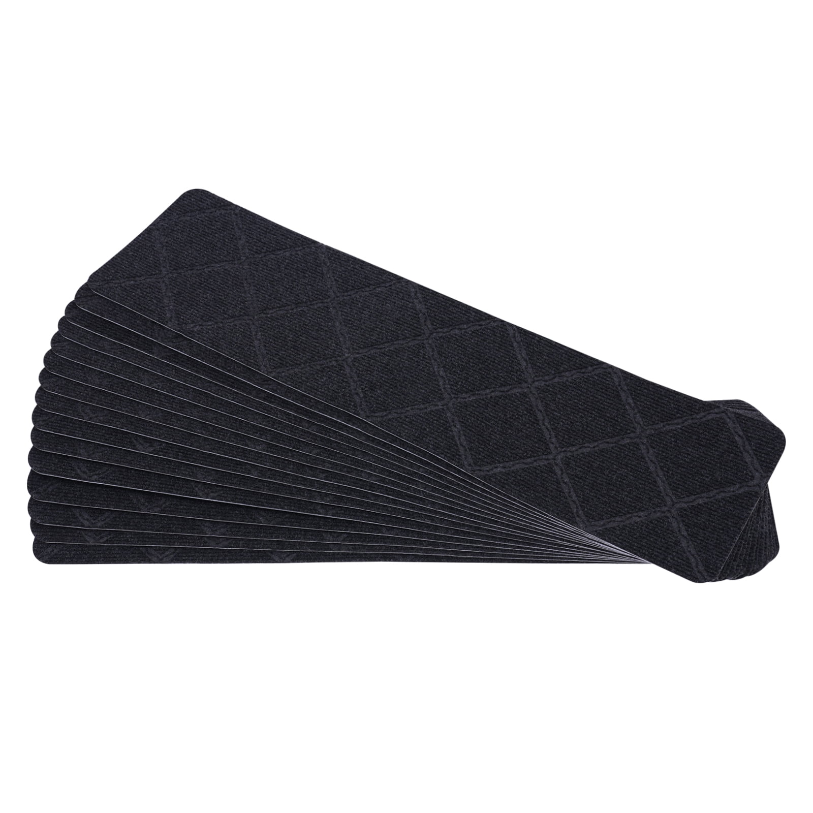Dwellnix Stair Treads Set Carpet Stair Pads Non Slip Adhesive Step Mats ...