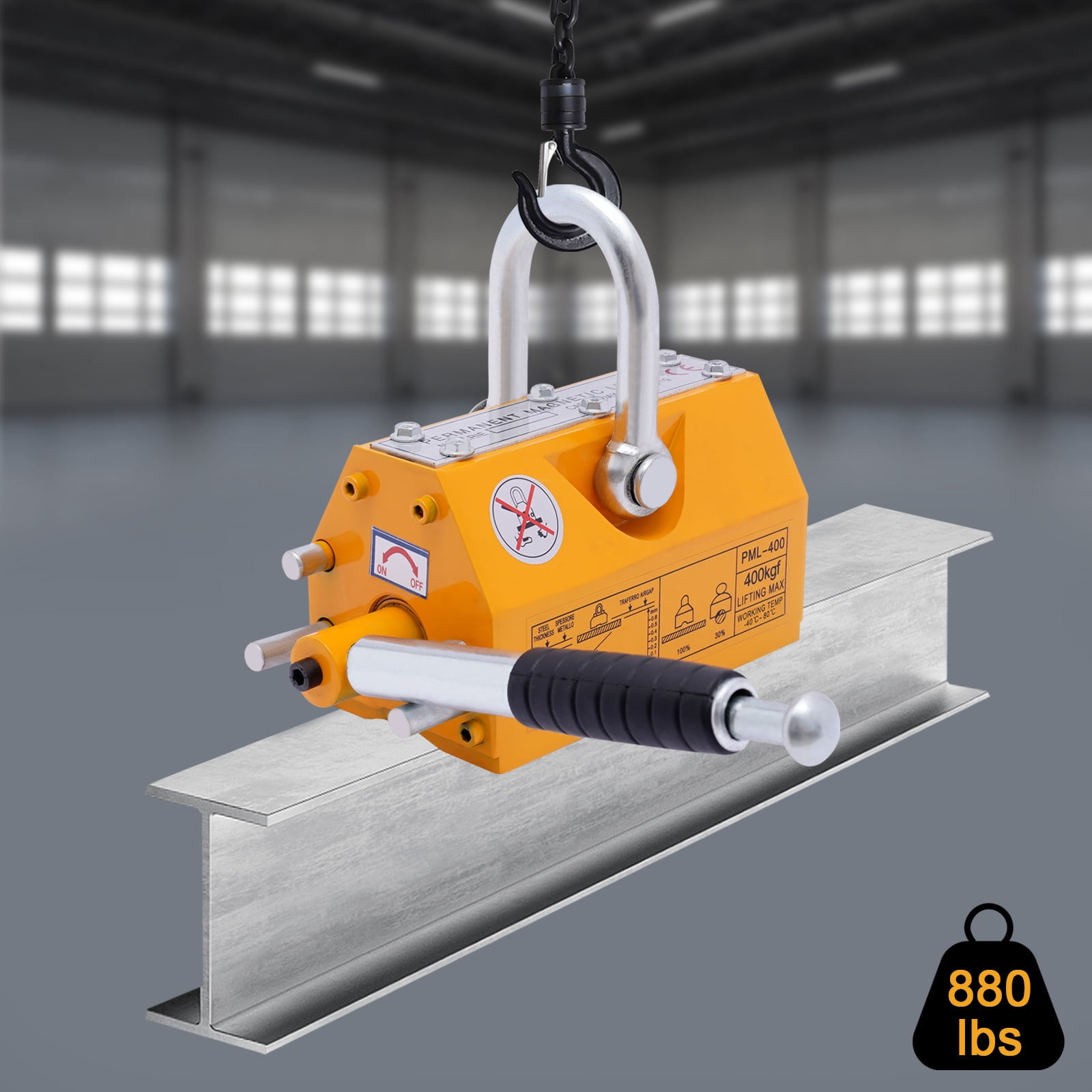 Dwellnix Steel Magnetic Lifter Lifting Magnet Heavy Duty Permanent Lift ...