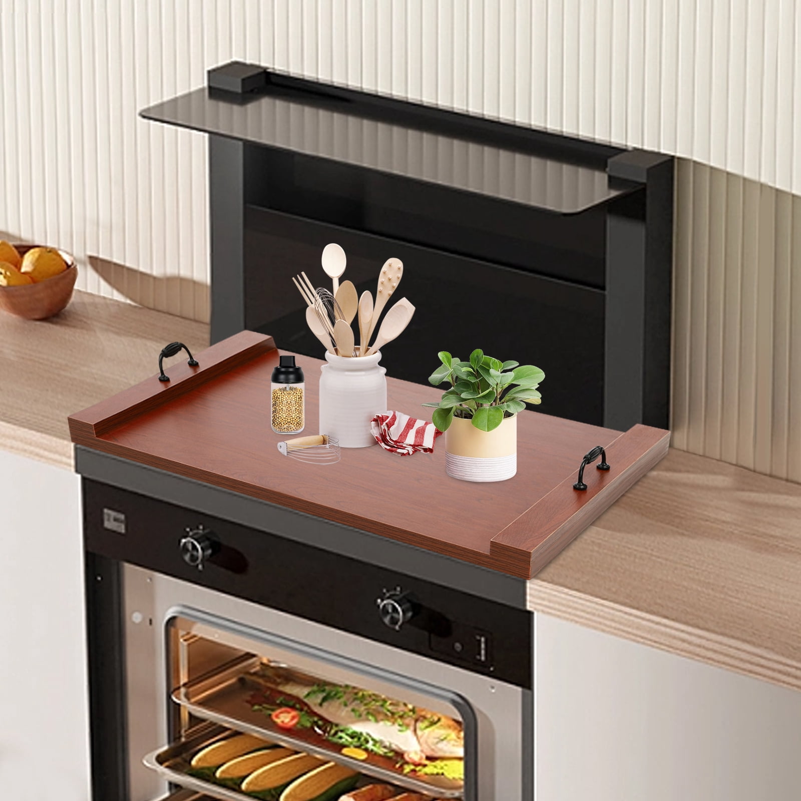 Dwellnix Stove Top Cover Noodle Board Stove Cover Handles Stove Kitchen ...