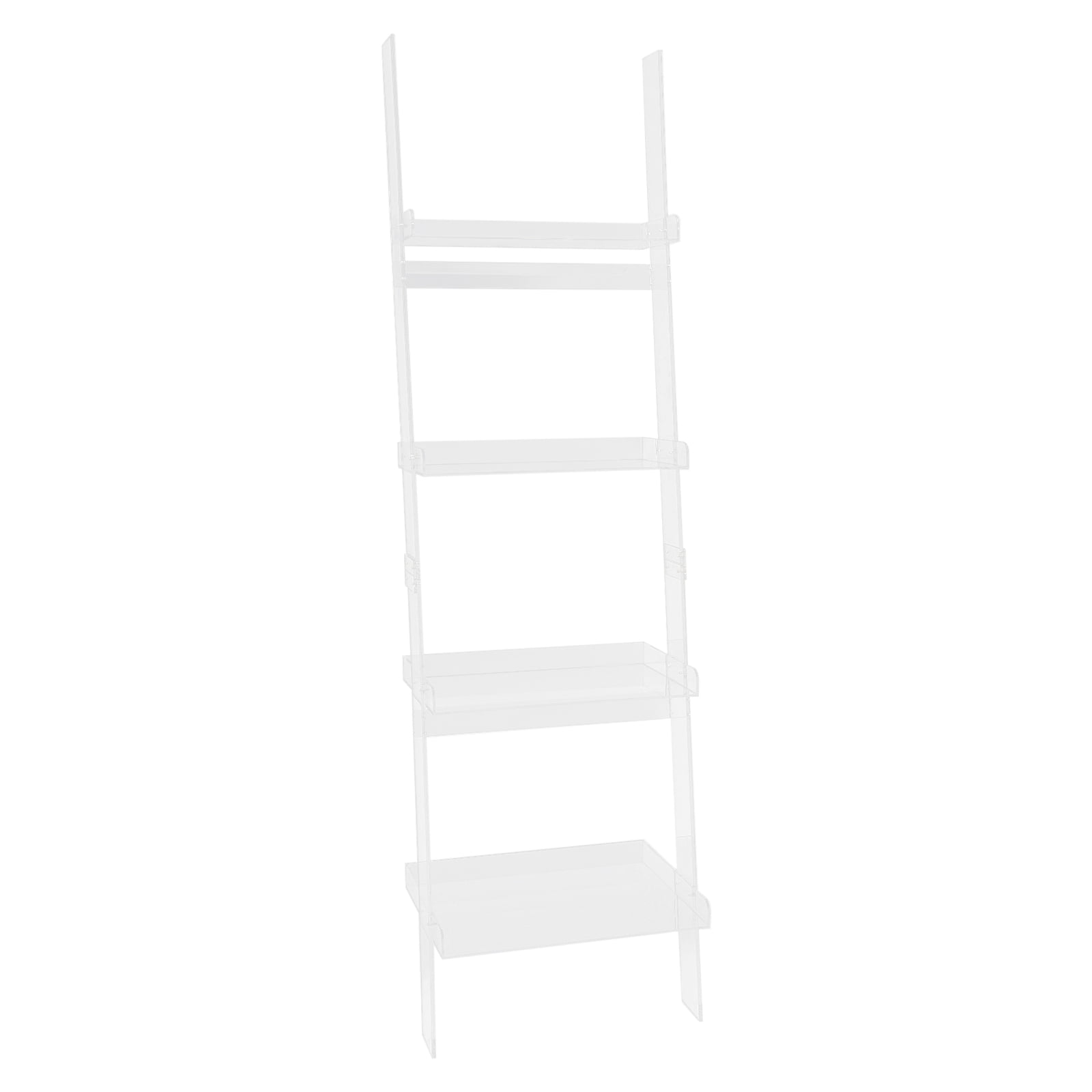Dwellnix Stylish 4-Tier Desktop Ladder Bookshelf, Acrylic Material ...