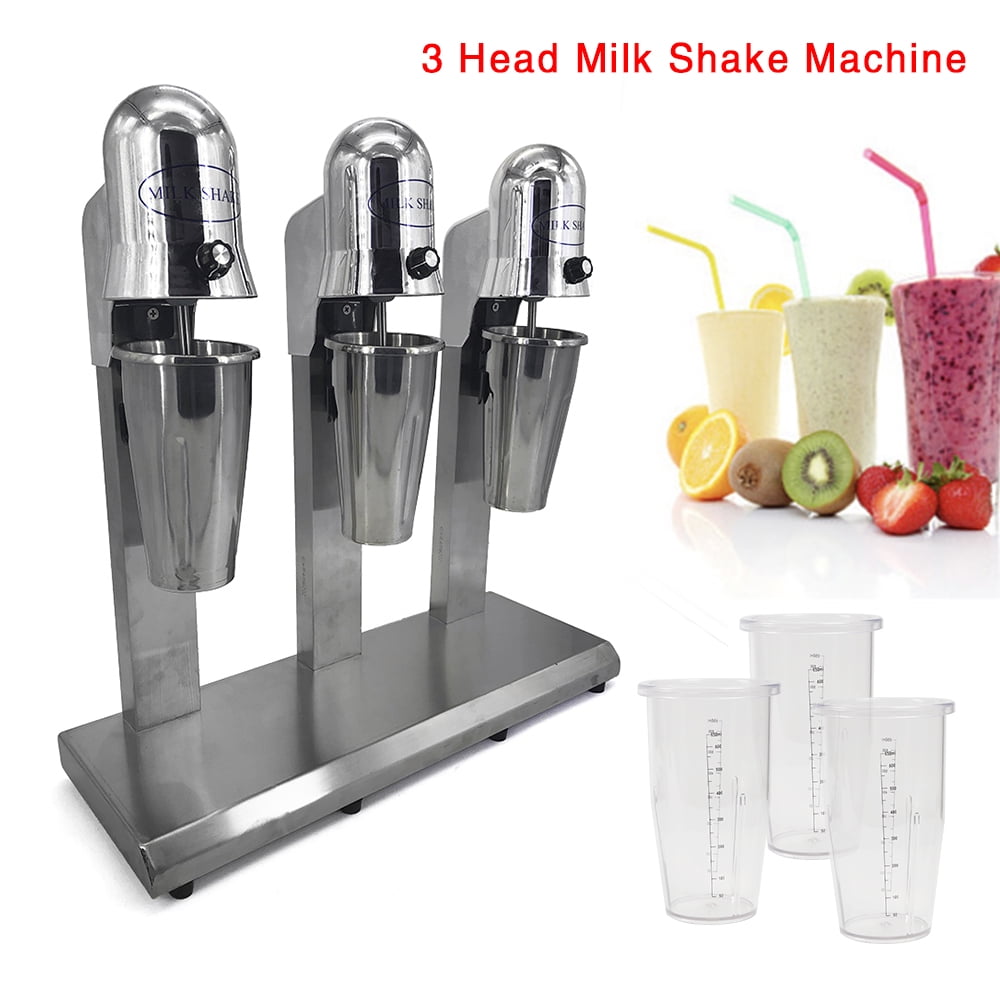 Dwellnix Three Head Drink Mixer, 180W Commercial milk shake Machine ...