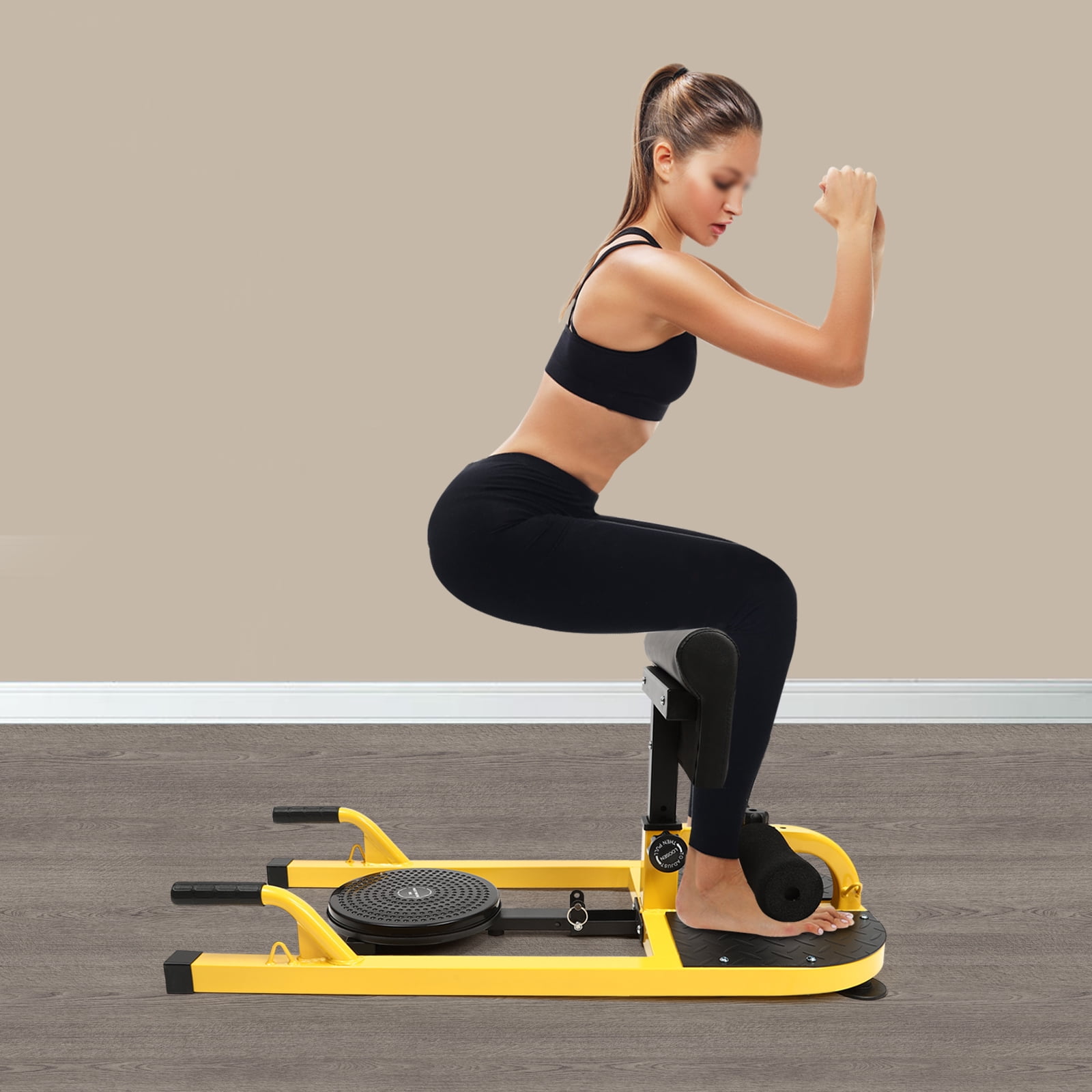 Dwellnix U shape Multifunction Squat Machine Hip Thrust Machine Sit Up ...