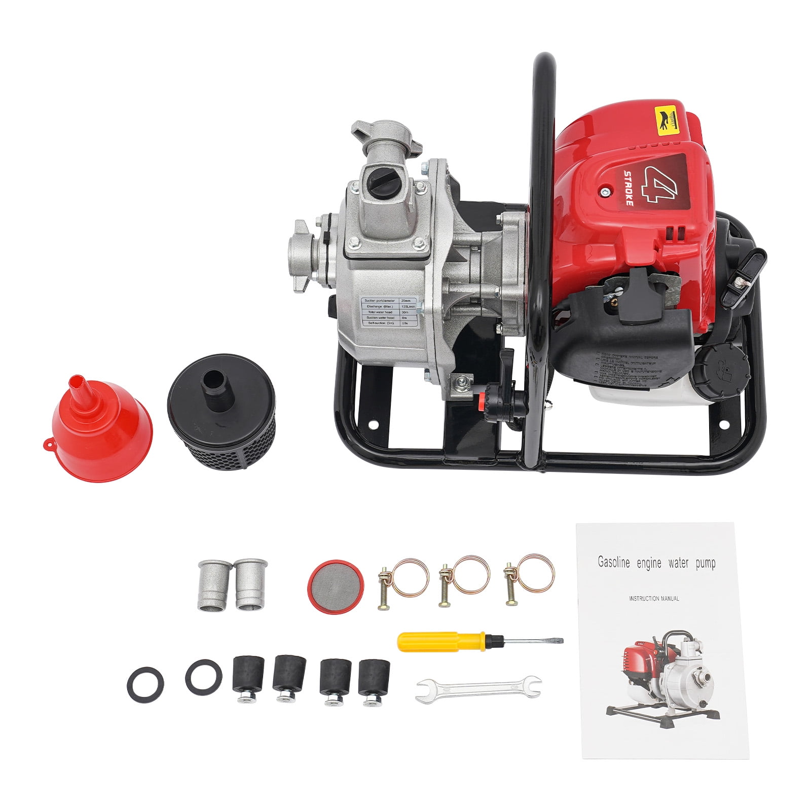 Dwellnix WP 10 140F Gas Powered Water Pump Water Transfer Irrigation ...