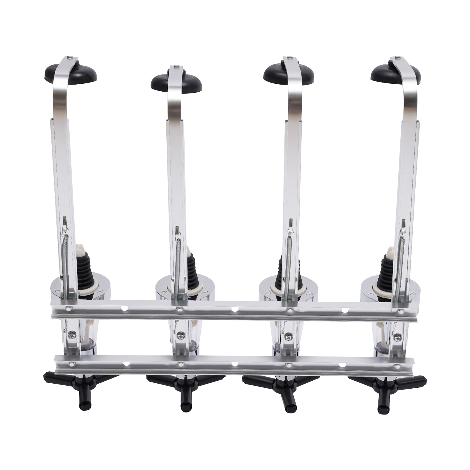 Dwellnix Wall-Mounted Liquor Dispenser with 4 Liquor Heads, Adjustable ...