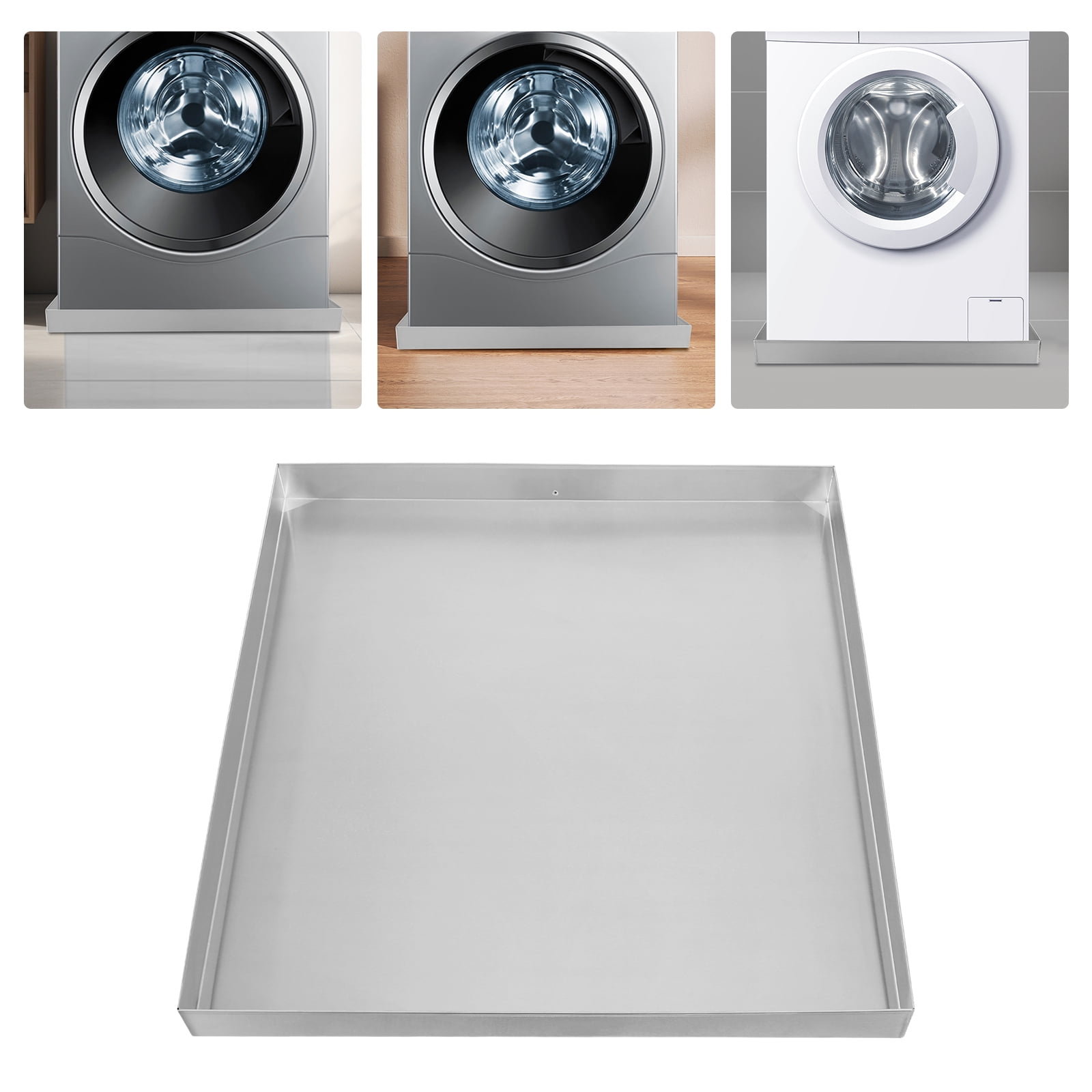 Dwellnix Washer Drip Tray 304 Stainless Steel, Leak-Proof Washing ...