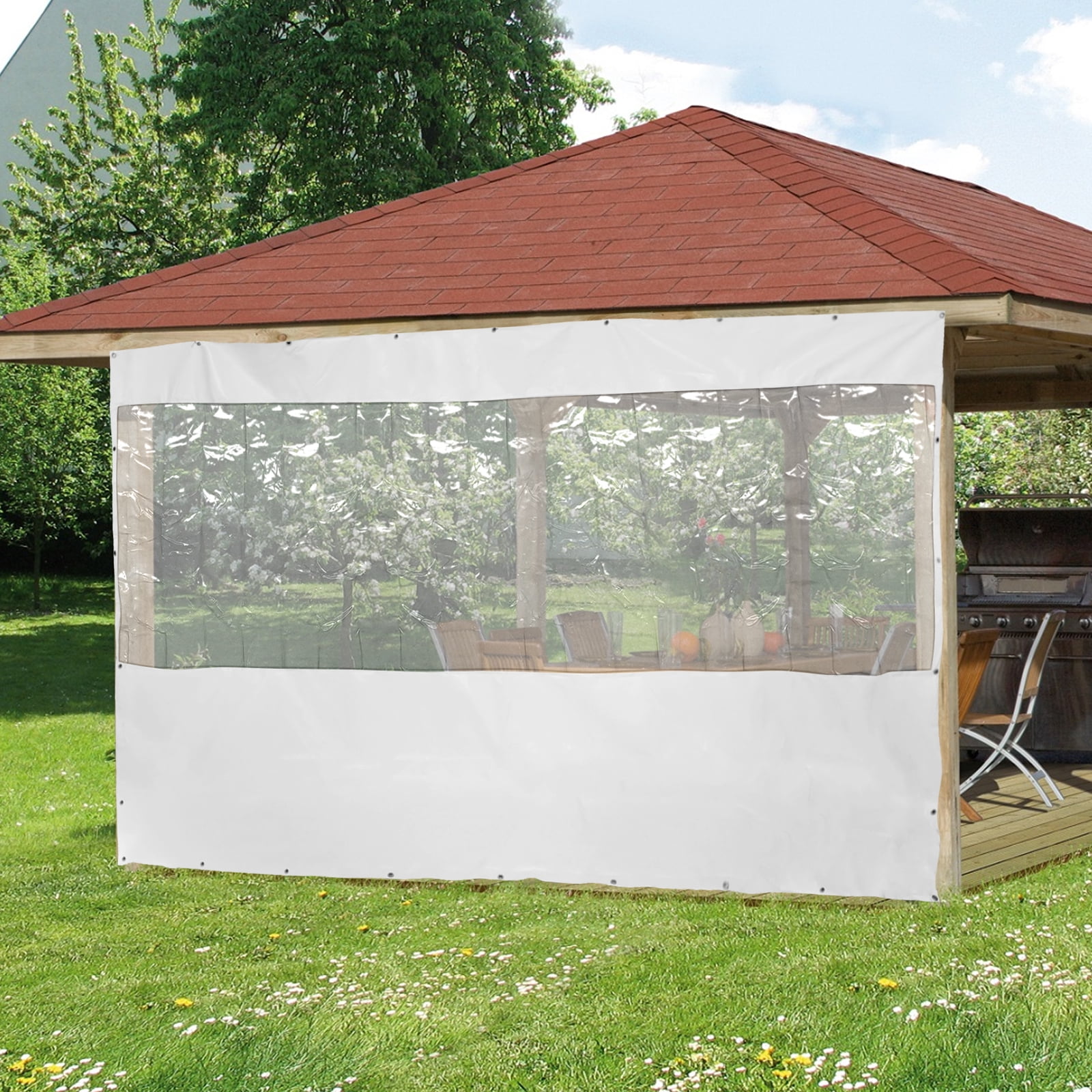 Dwellnix Waterproof PVC Tarpaulin 8x13ft, Heavy Duty Tarp for Extreme ...
