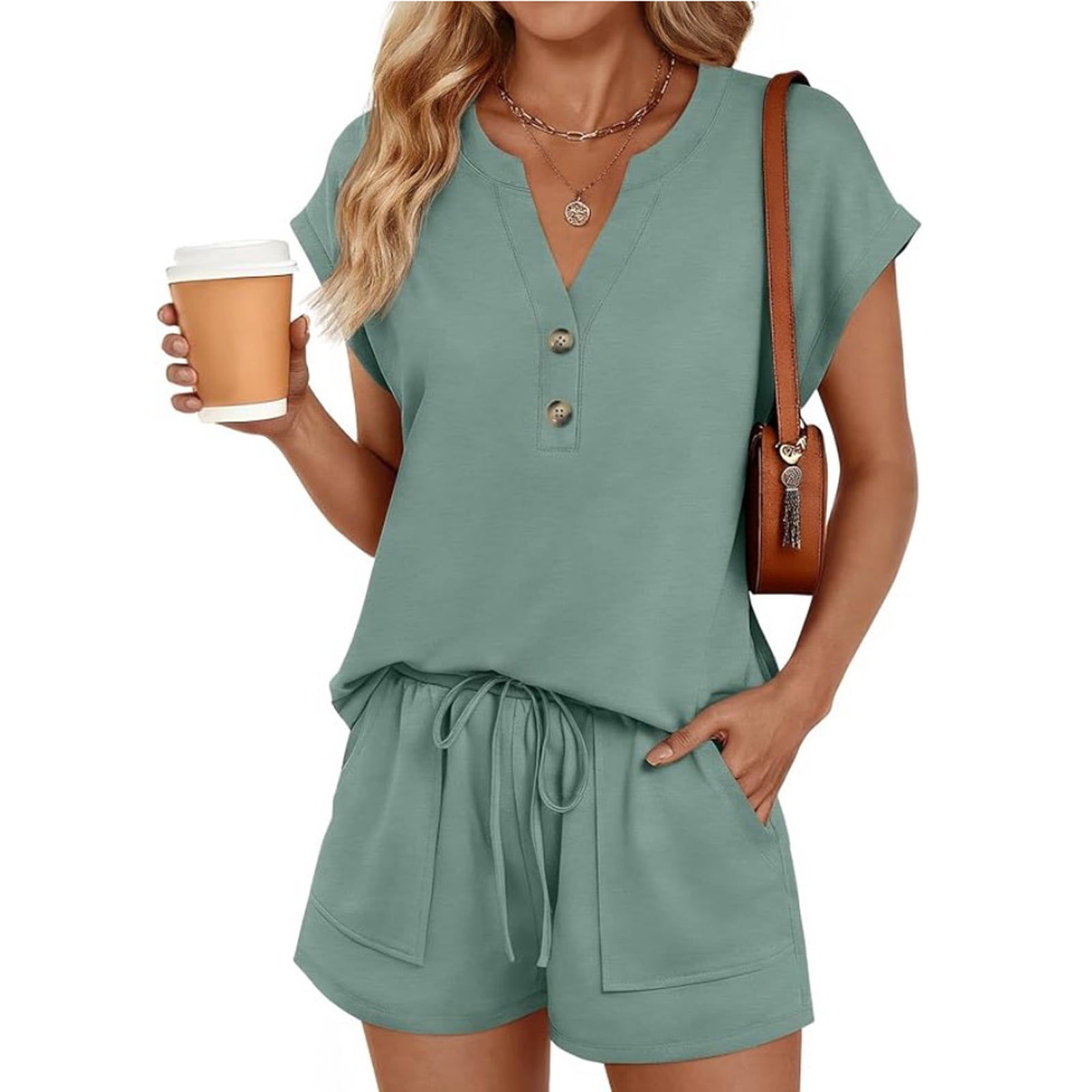 Dweltoz Lounge Sets for Women 2 Piece Spring Summer Comfy Travel ...