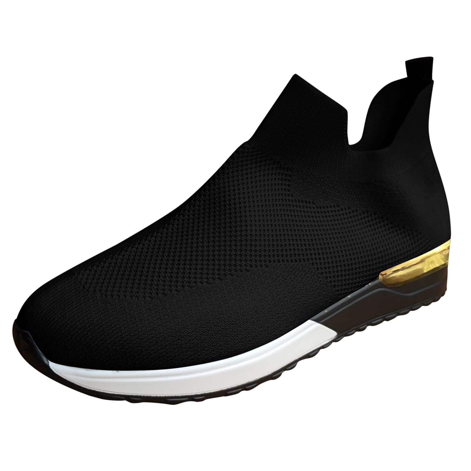 Dweltoz Slip on Sneakers for Women Non Slip Mesh Gym Sneaker ...