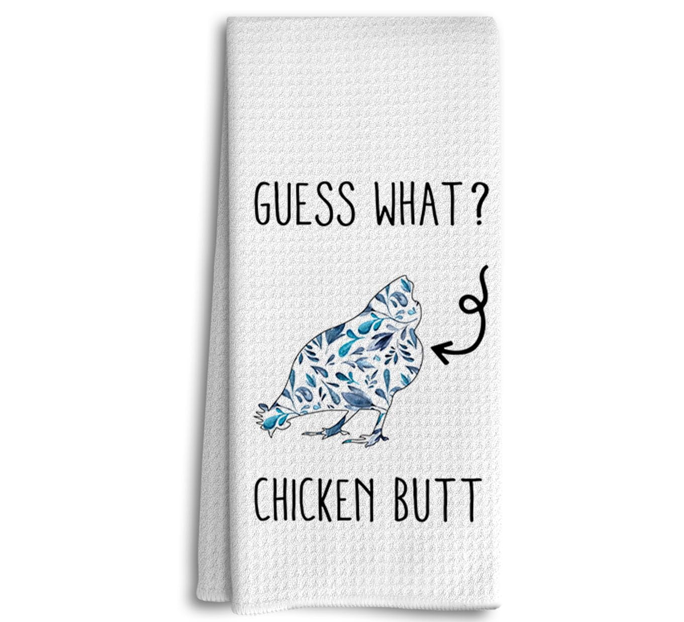 Dwept Funny Chicken Kitchen Towels, Guess What Chicken Butt Dish Towels ...