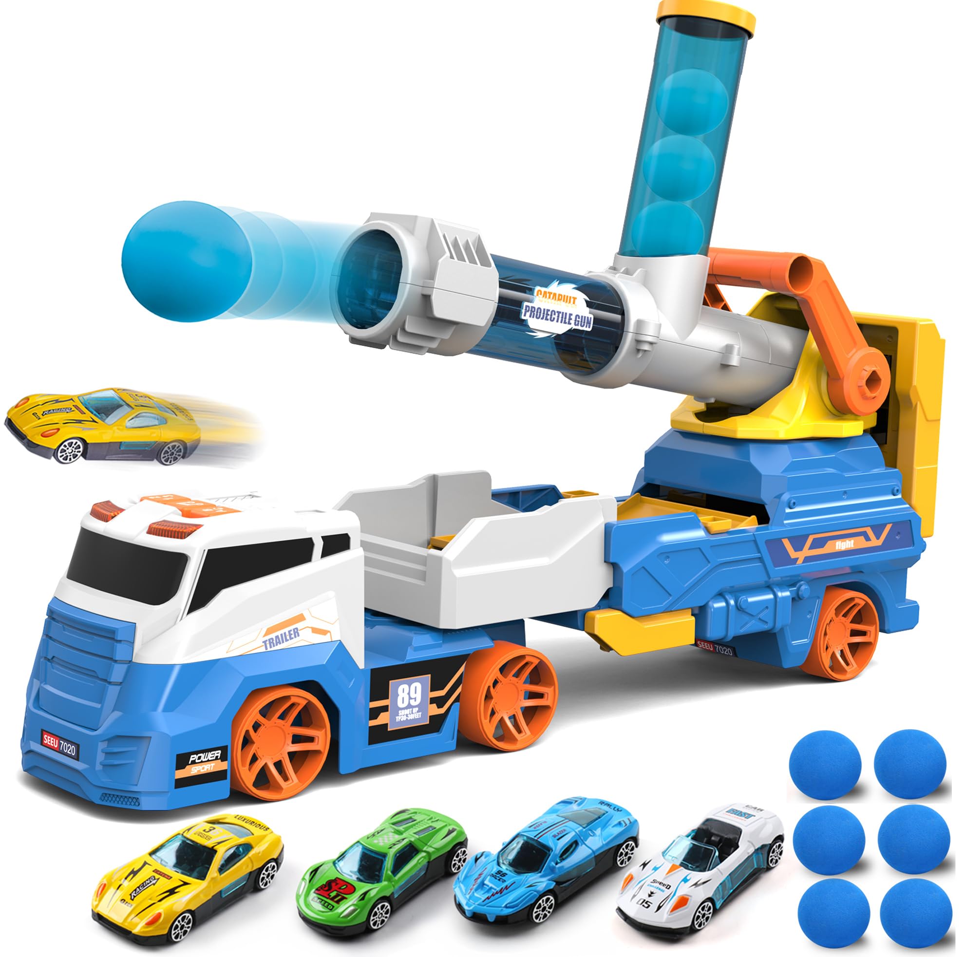 Dwi Dowellin Truck Toys Kids Toys, 28"Carrie Truck Race Track Car Toys ...