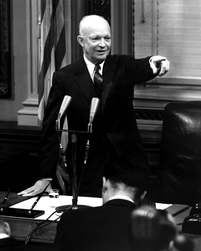 Dwight D Eisenhower pointing Photo Print (24 x 30) - Walmart.com