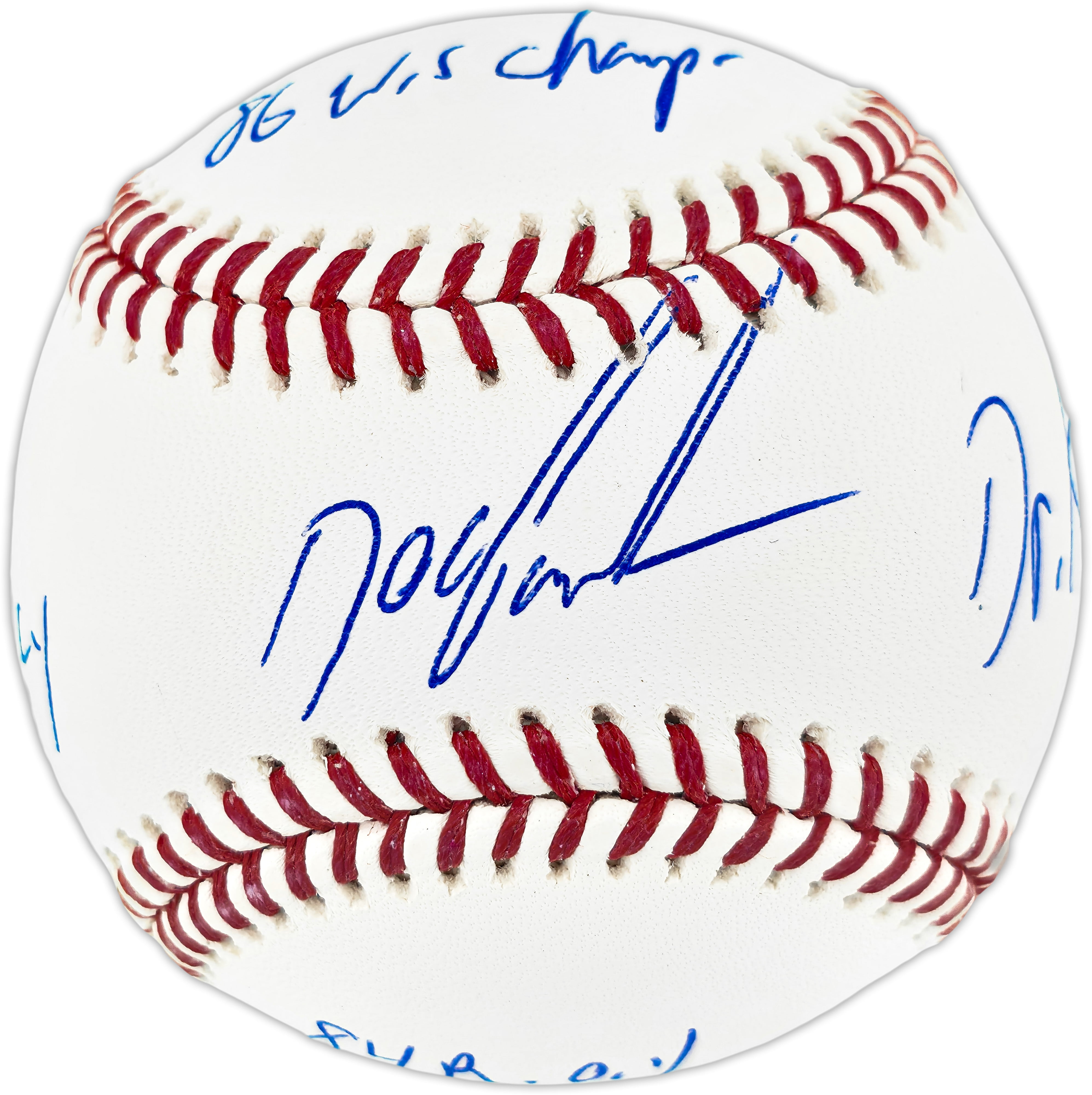 Dwight "Doc" Gooden Autographed Official Statball MLB Baseball New York ...