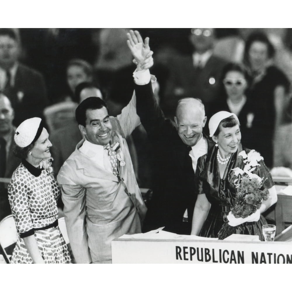 Dwight Eisenhower And Richard Nixon After Nomination For President And ...