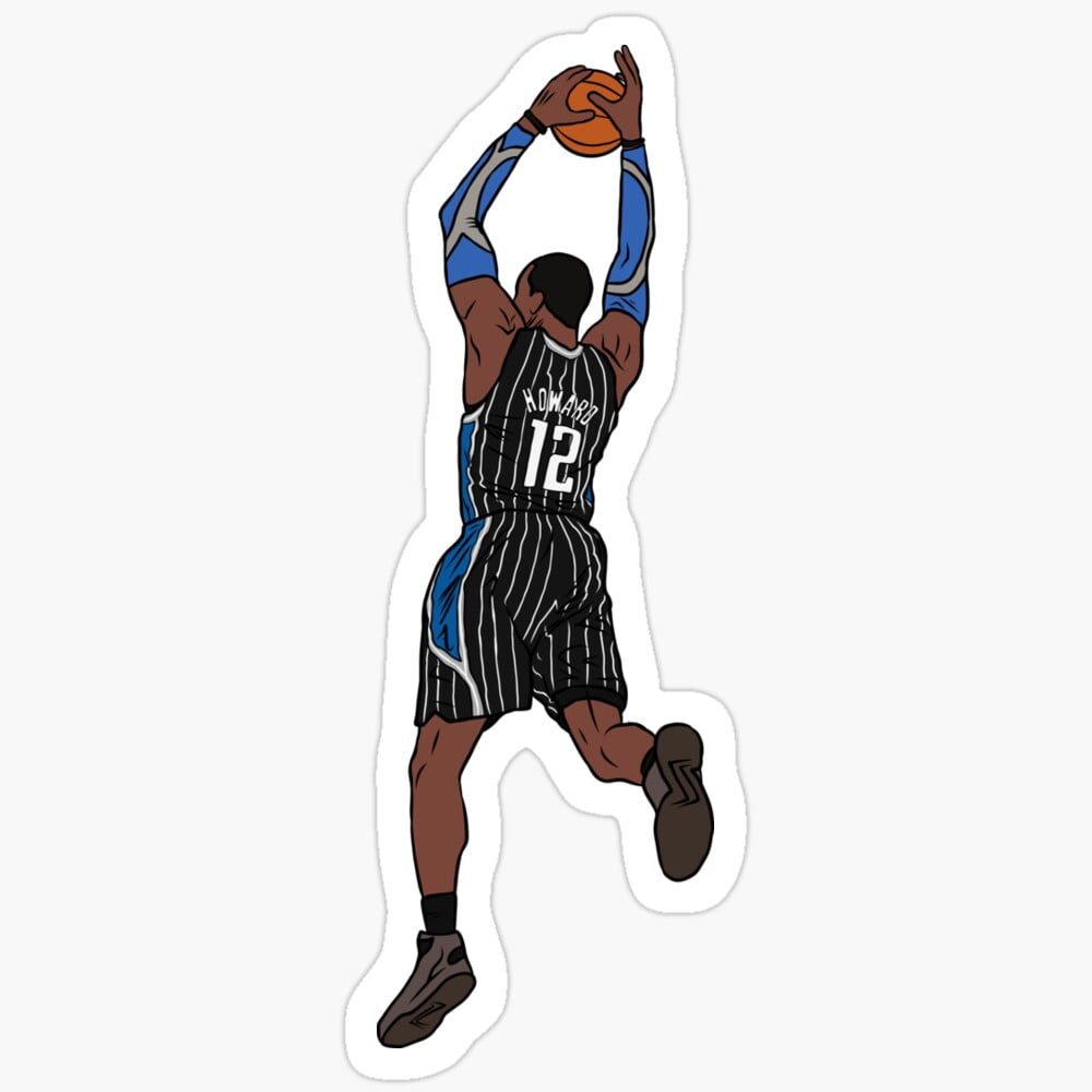 Dwight Howard Dunk Sticker Phone Decal Water Bottle Stickers Car Decals ...