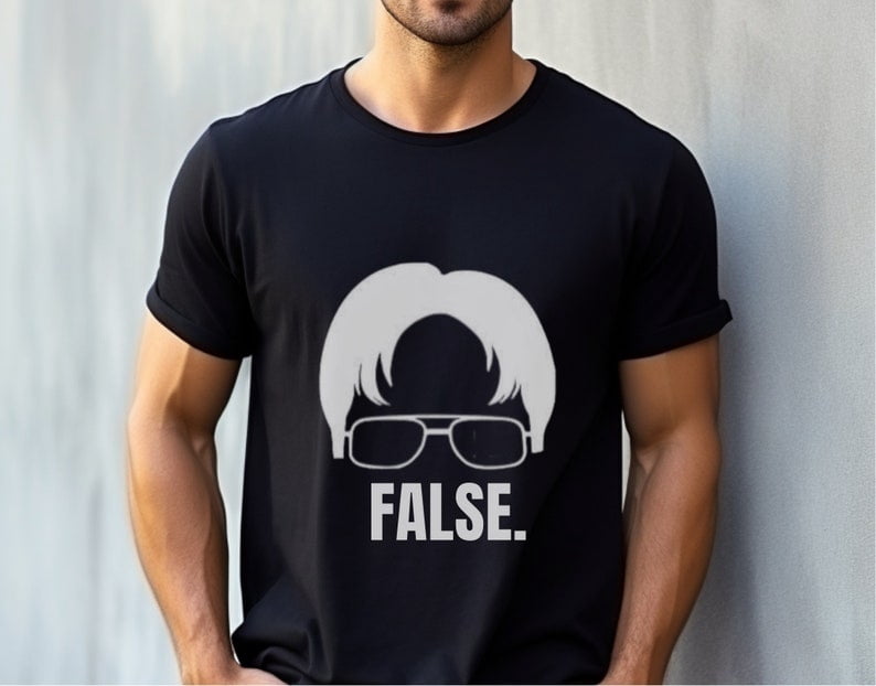 Dwight Schrute False T-shirt | The Office Merch | False t-shirt ...