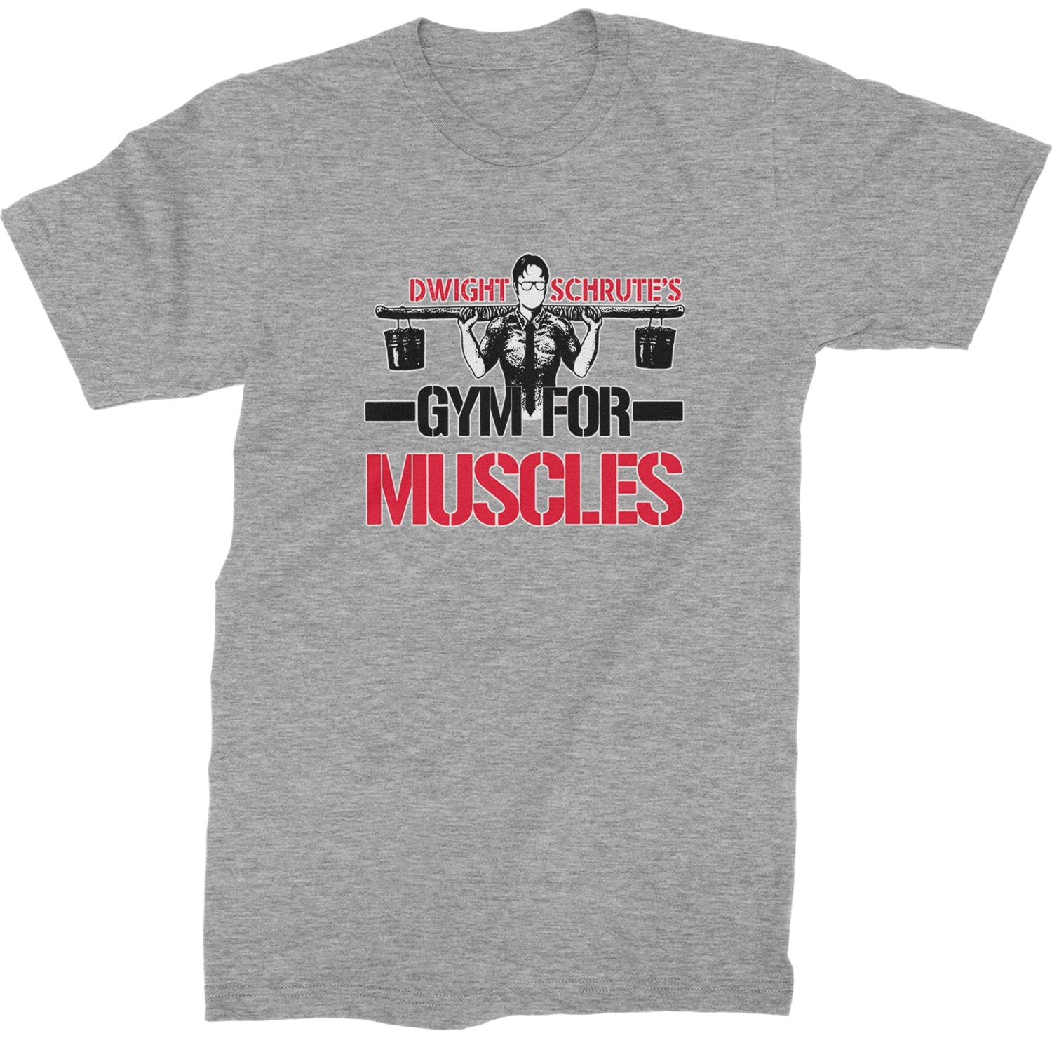 Dwight Schrute Gym For Muscles Office Workout Mens T-shirt - Walmart.com