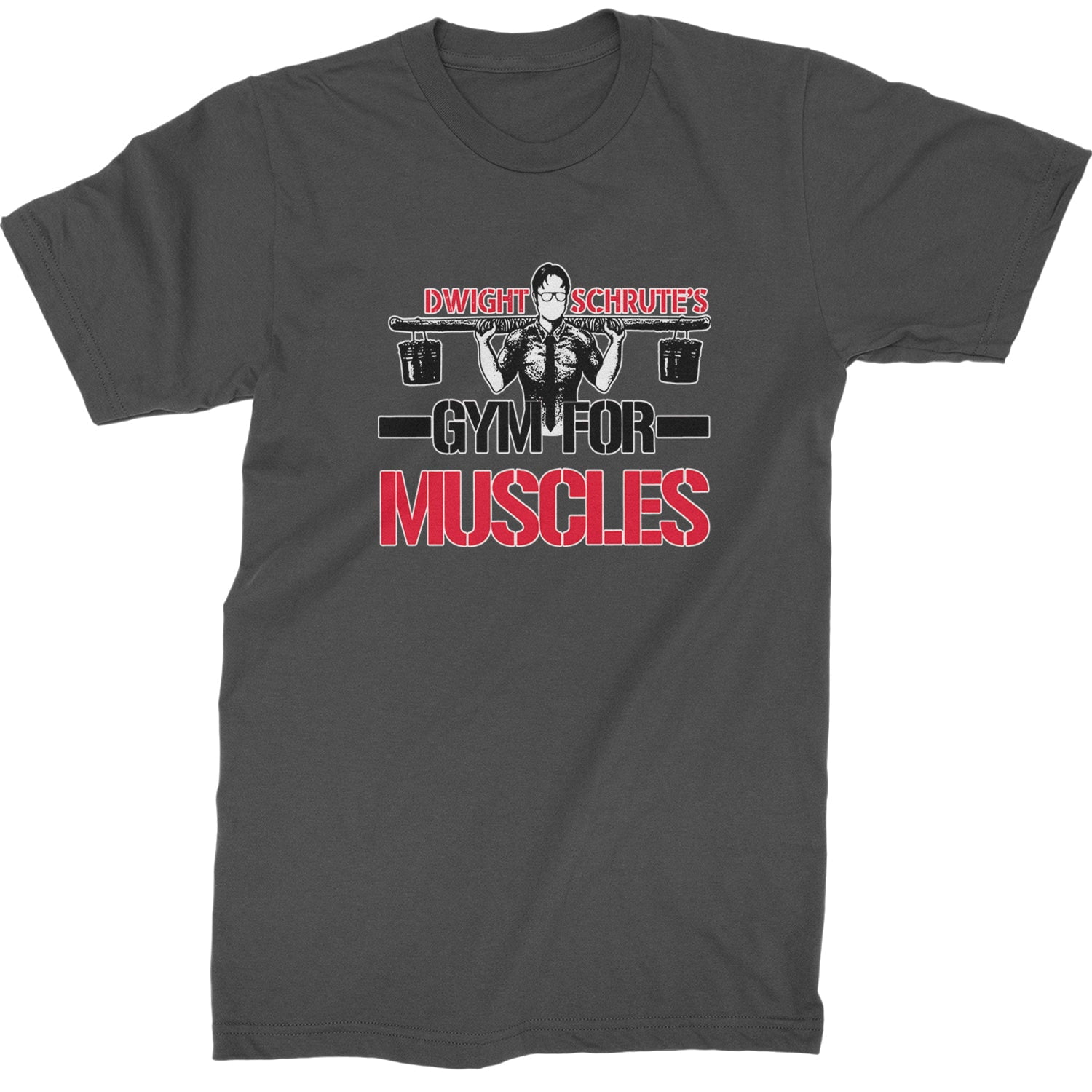 Dwight Schrute Gym For Muscles Office Workout Mens T-shirt - Walmart.com