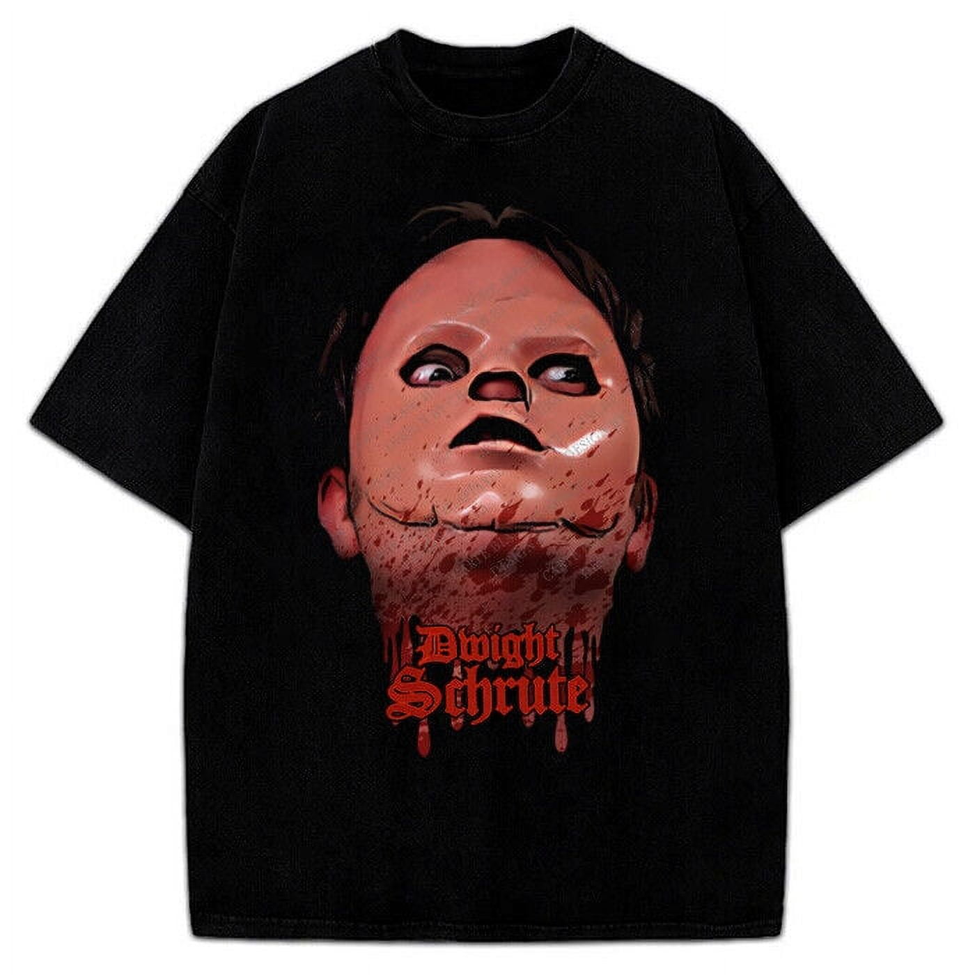 Dwight Schrute T-Shirt Schrute Farm Mask CPR Skit Custom Graphic The ...