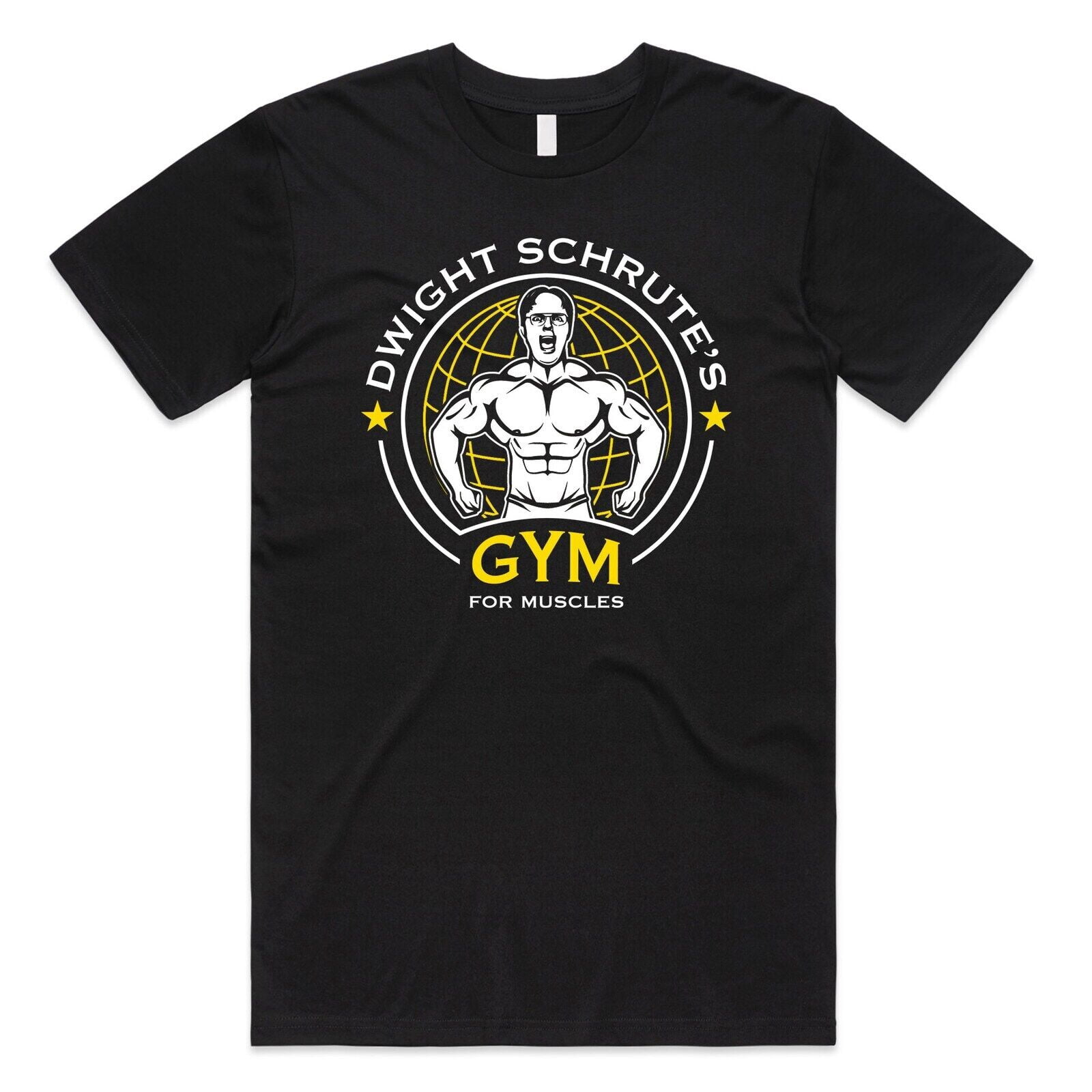 Dwight Schrute’s Gym For Muscles T-shirt Tee Top Funny US Office Dwight ...