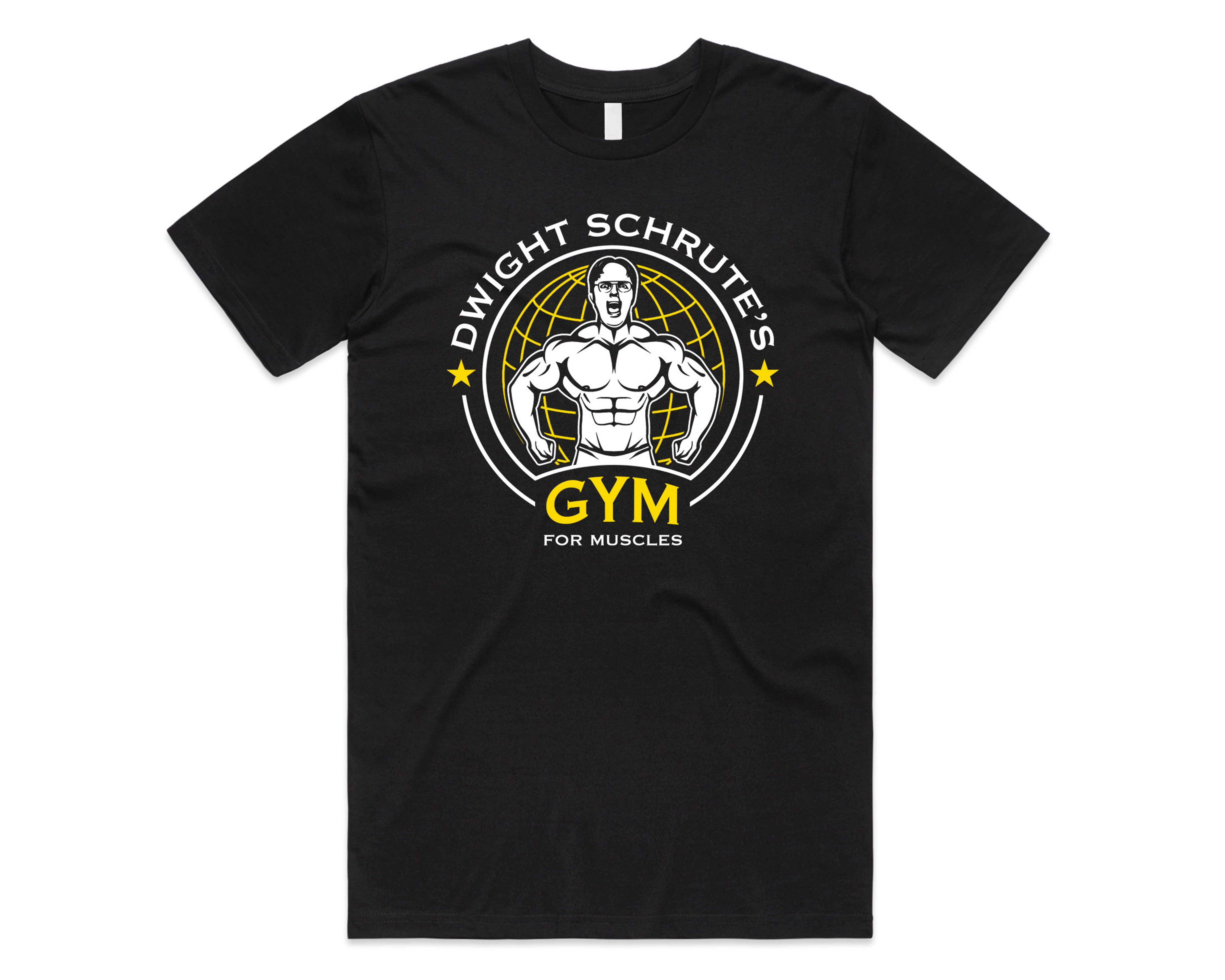 Dwight Schrute’s Gym For Muscles T-shirt Tee Top Funny US Office Dwight ...