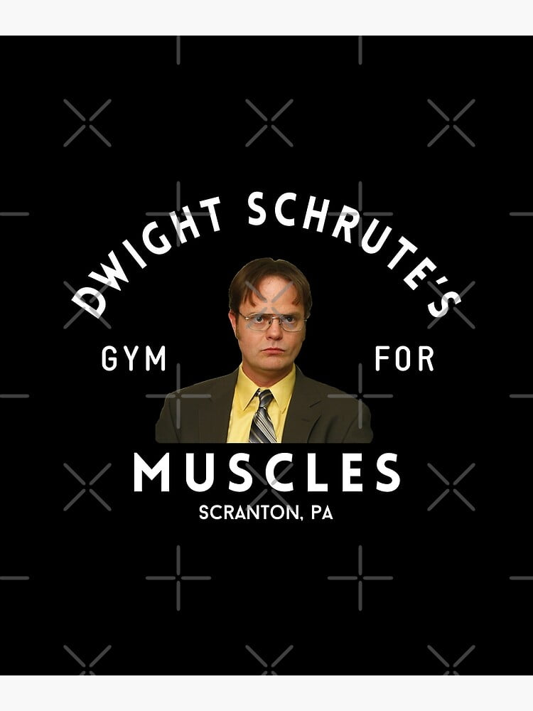 Dwight Schrute's Gym for Muscles - logo Canvas Poster Decor Landscape ...