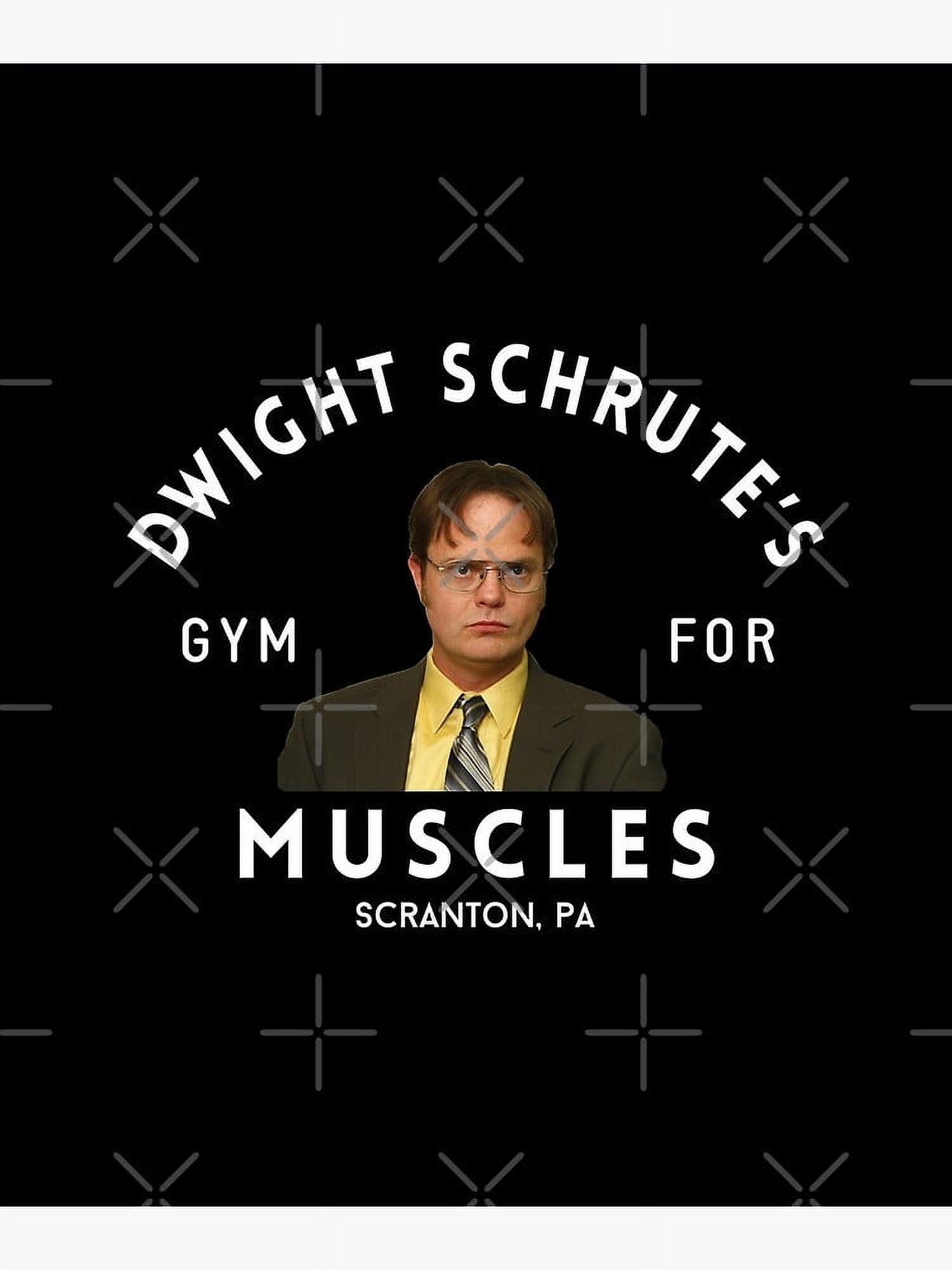 Dwight Schrute's Gym for Muscles - logo Modern Art Decor Unframe ...