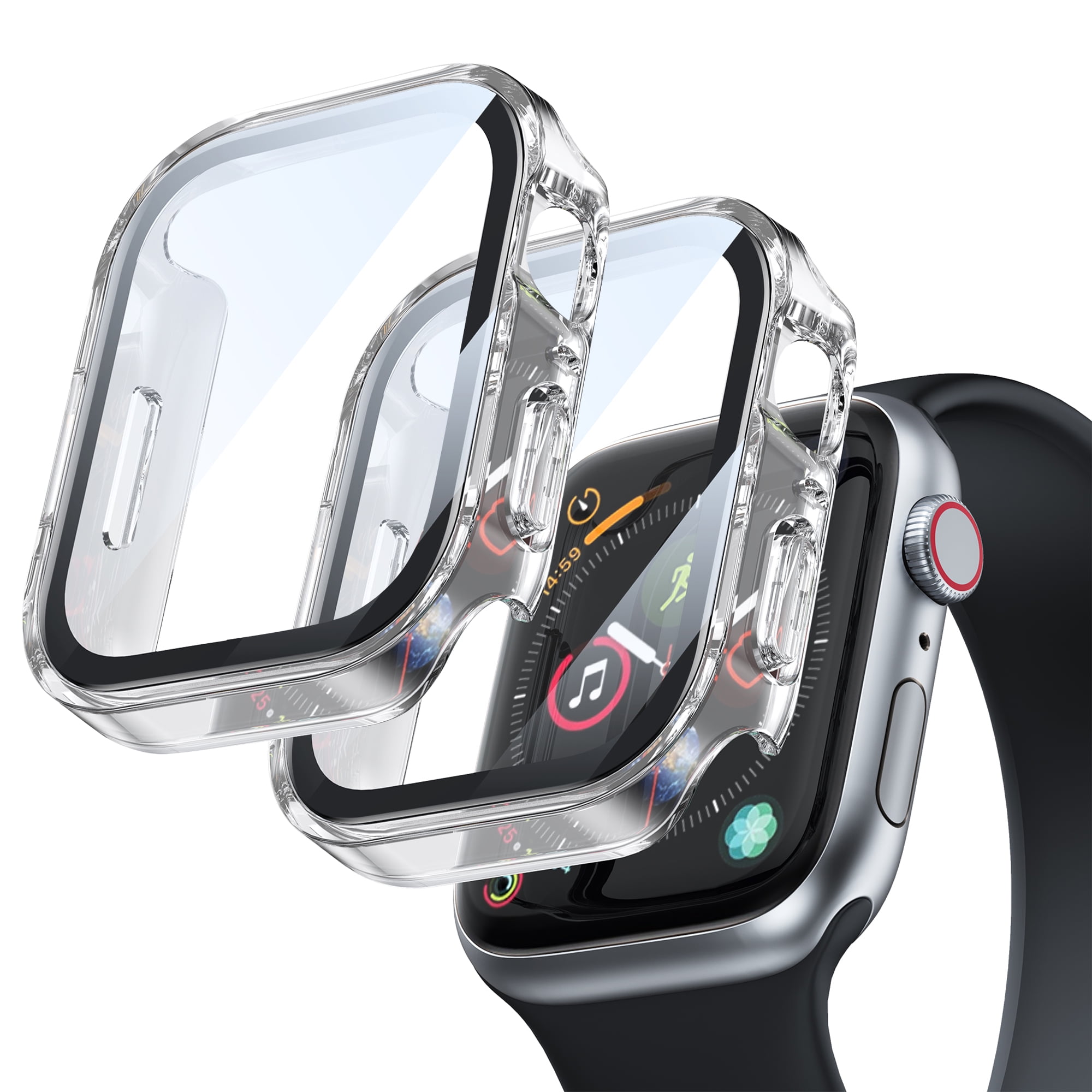 Dwitch 2 Pack Compatible with Apple Watch Case 45mm,Full Waterproof ...