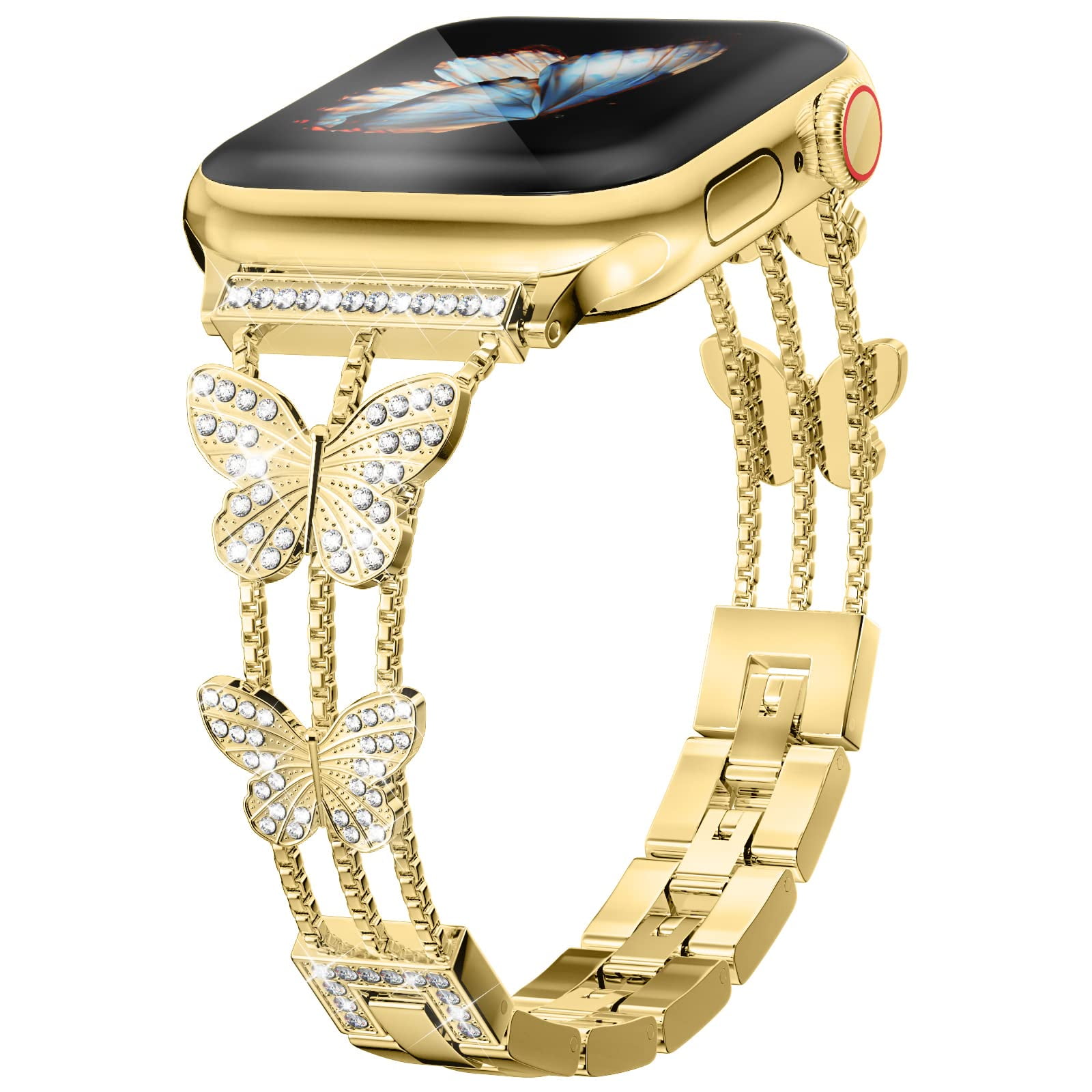 Dwitch Butterfly Band Compatible with Apple Watch Bands 49mm 45mm 44mm ...