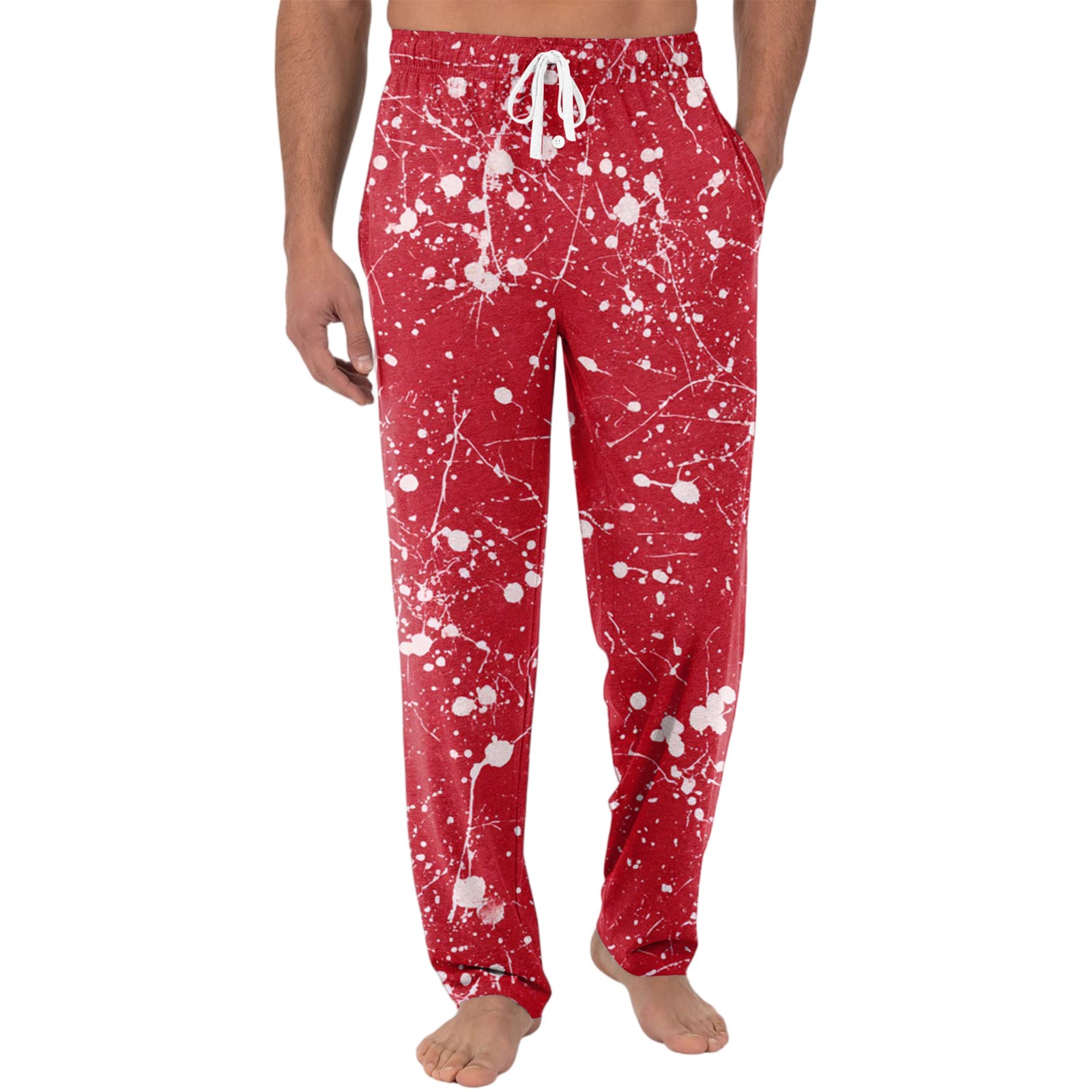 Dwralegc Halloween Pj Pants for Men Long Bottoms Casual Pajama Pants ...