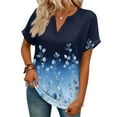 Dwralegc Plus Size Clothes for Women Casual V Neck Short Sleeve Shirt ...