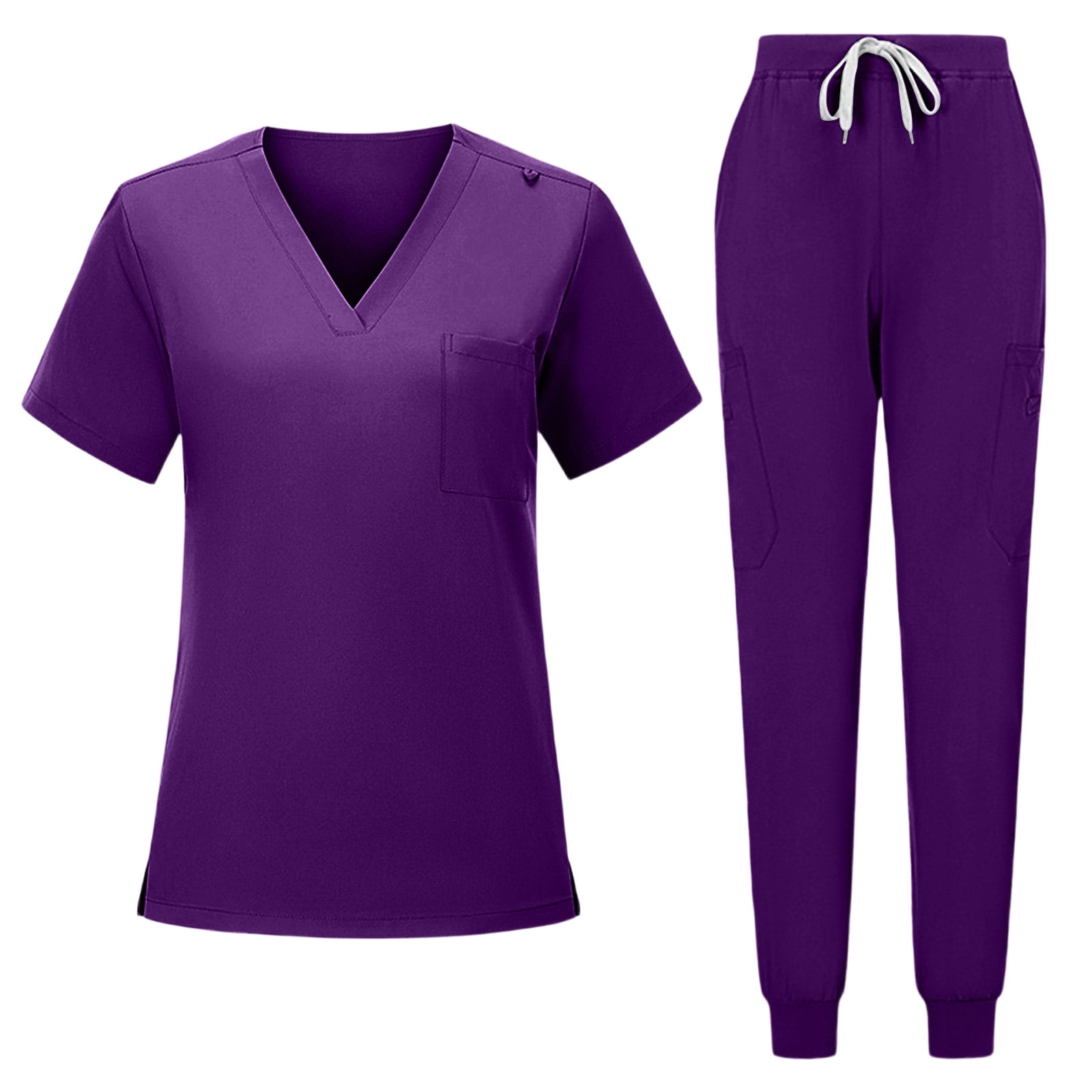 Dwralegc Women's Work Outfits for Women Matching Work Top and Pants V ...