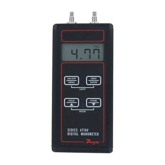 Digital manometer, range 0-20.00 psi, air velocity/flow modes ...